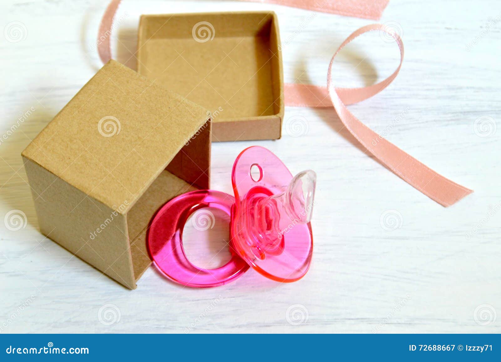 Pink dummy stock image. Image of gift, nipple, calm, dummy - 72688667