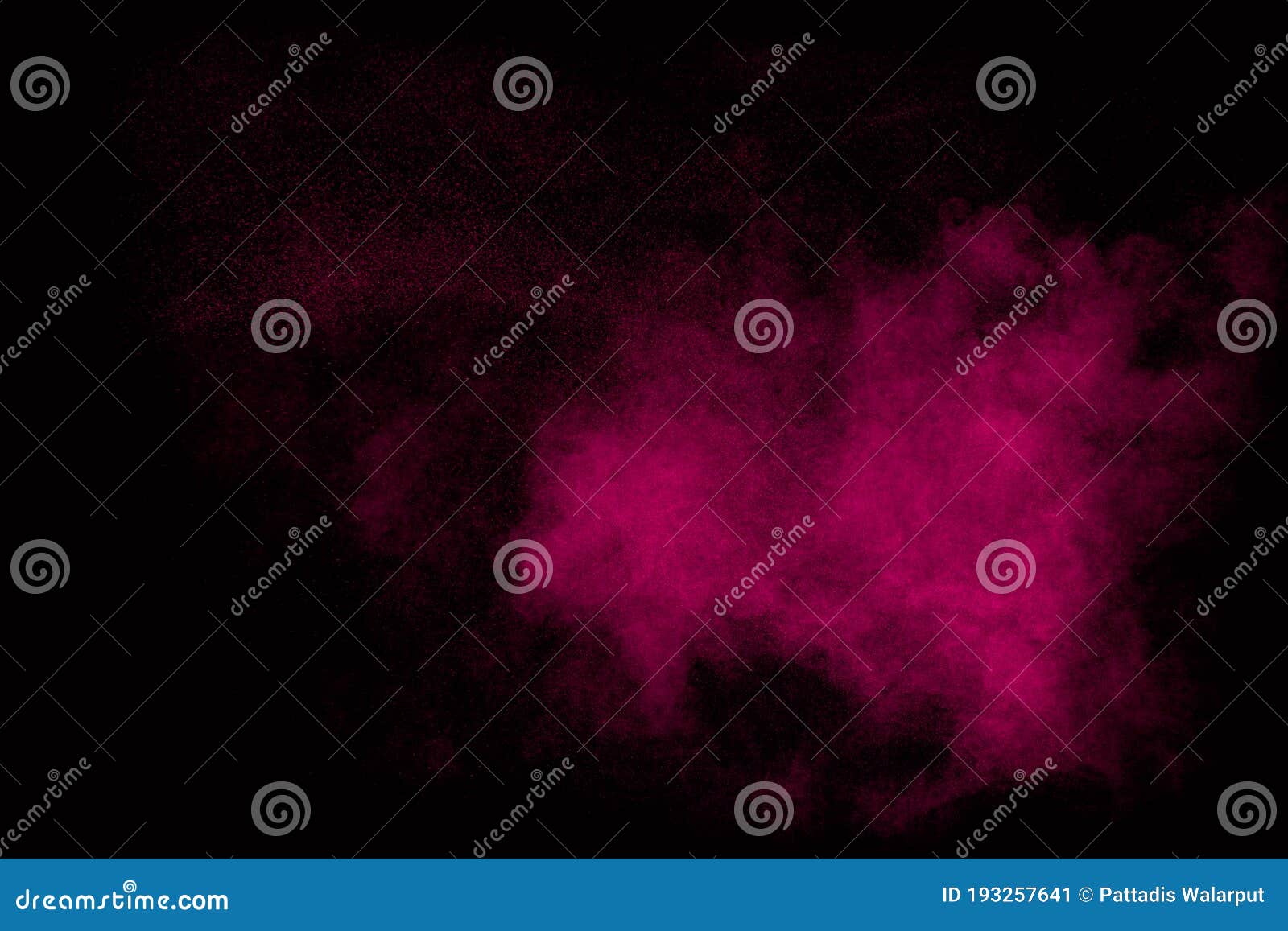 Pink Dust Particles Splash on Black Background.Pink Powder Splash Stock ...