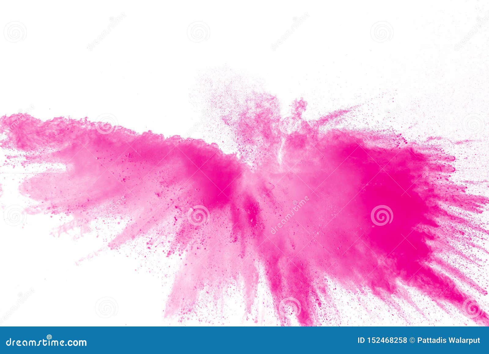 Pink Dust Particles Splash.Pink Powder Explosion on White Background ...