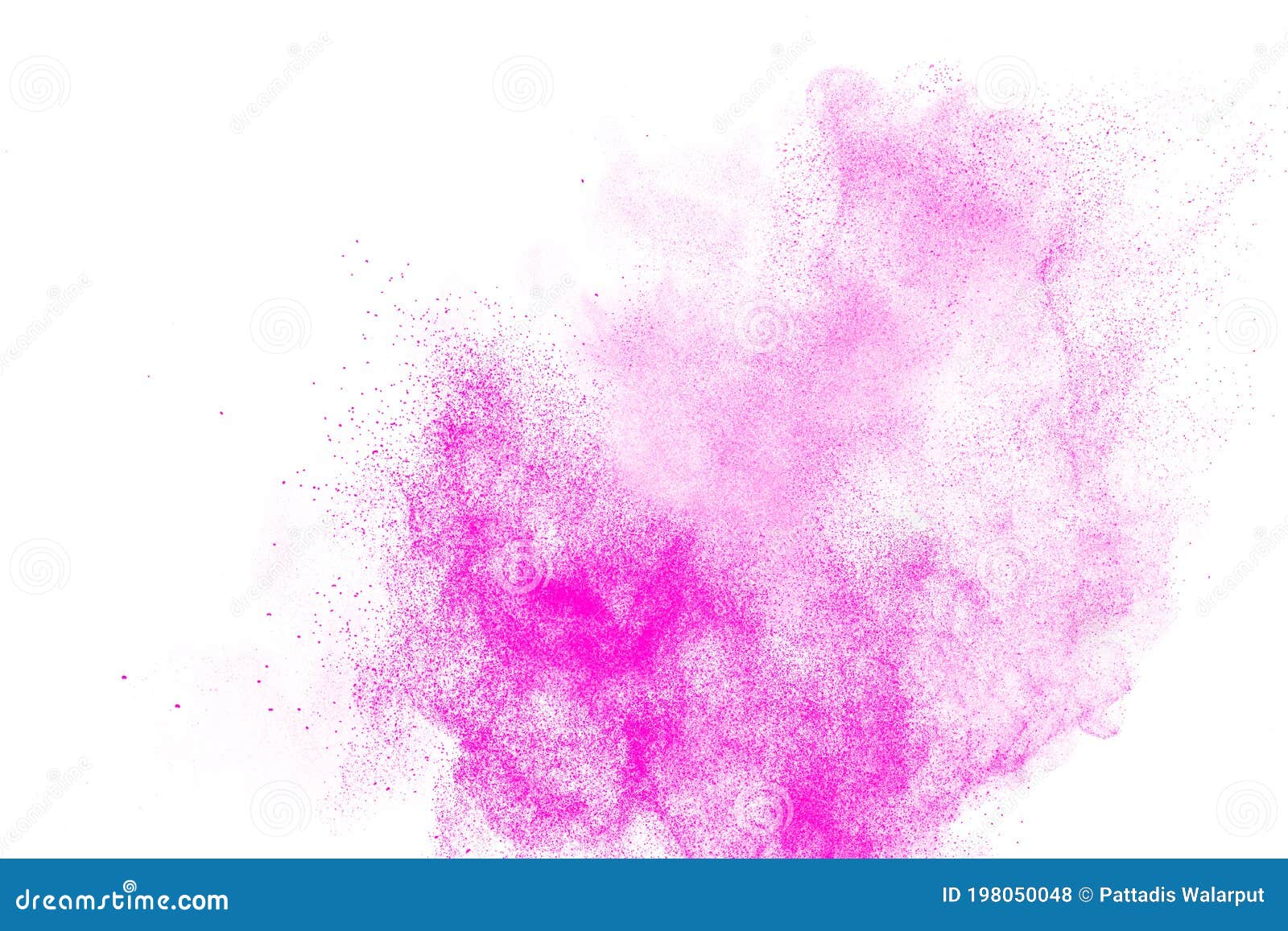 Pink Dust Particles Splash on White Background Stock Photo - Image of ...