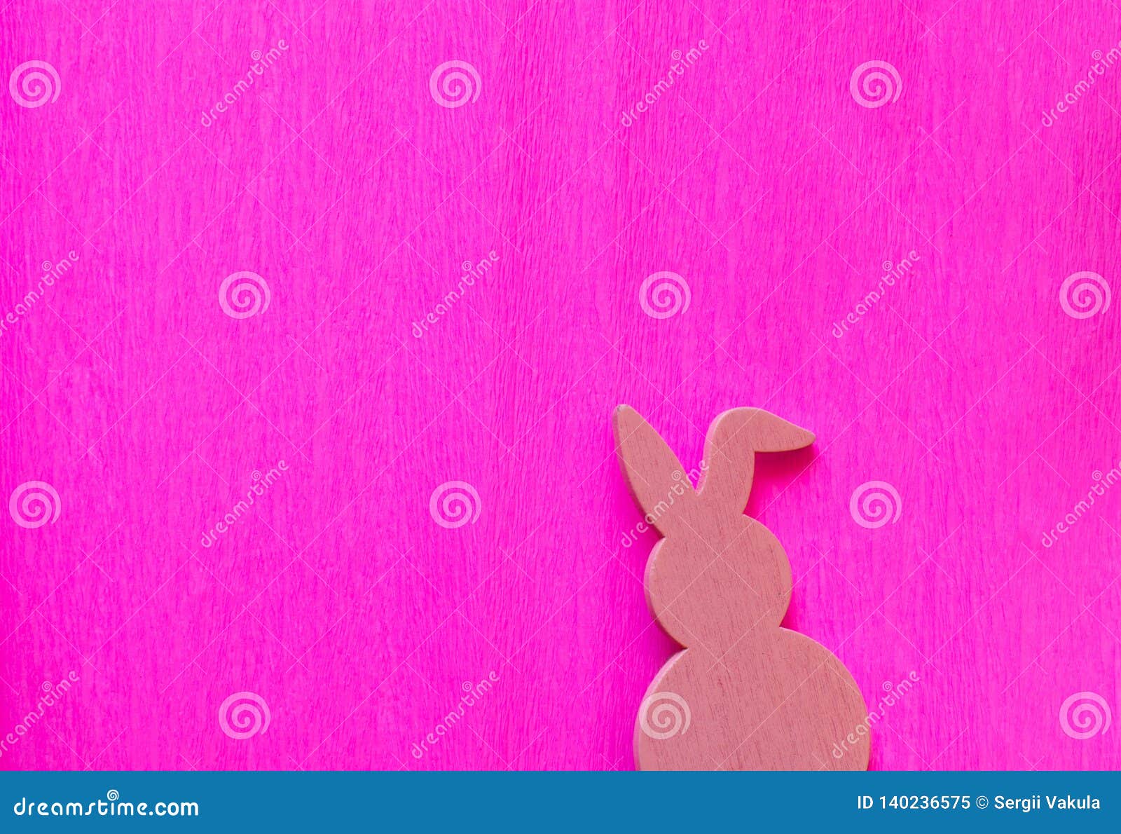Pink Easter Bunny on a Pink Background Stock Image - Image of funny ...