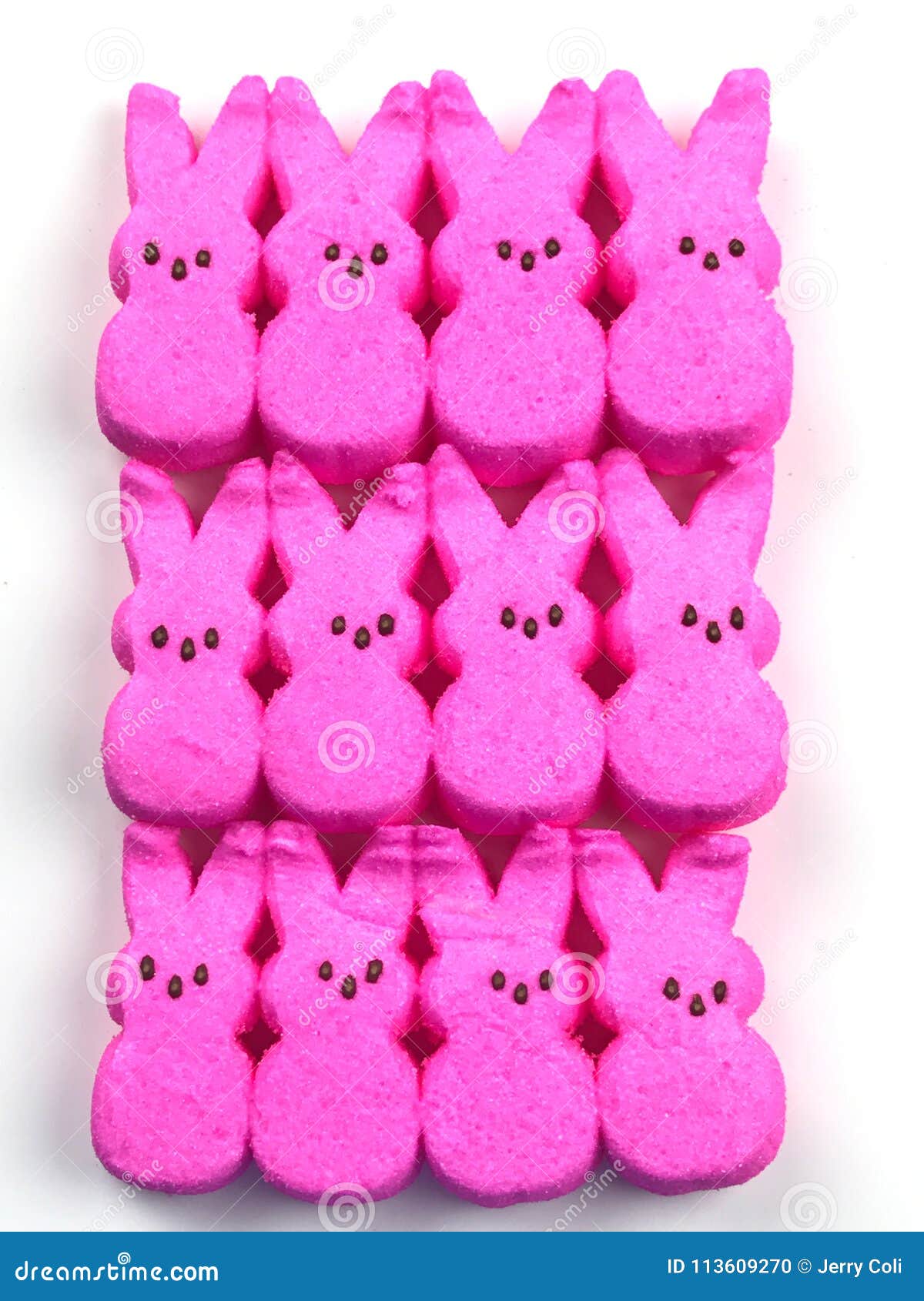 Pink Easter Peeps editorial image. Image of candy, confection - 113609270