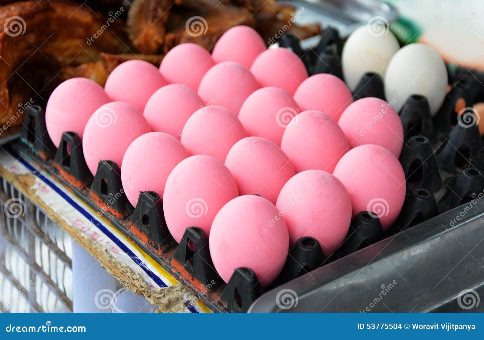 Pink egg stock photo. Image of yummy, sale, food, invent - 53775504