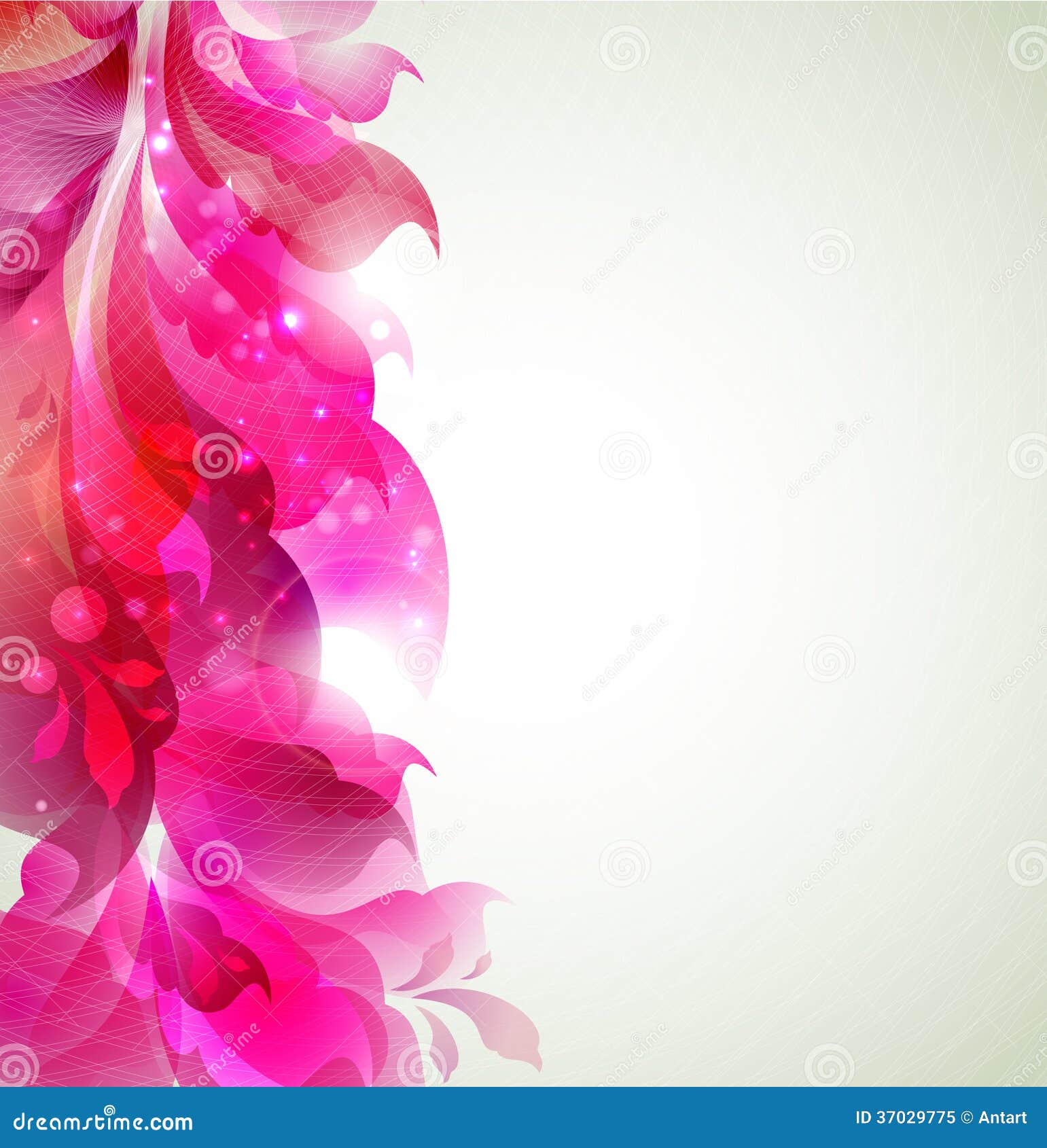 Pink elements stock vector. Illustration of concept, leaf - 37029775