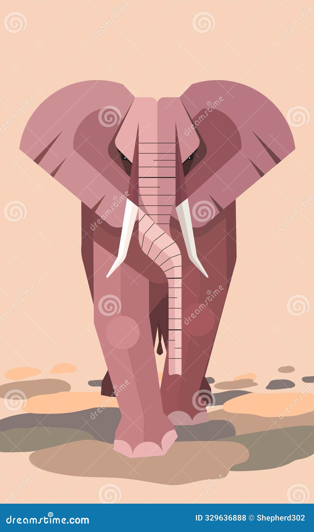 Pink, Elephant, Angel, Stars, Moon, Background, Pattern, Illustration ...