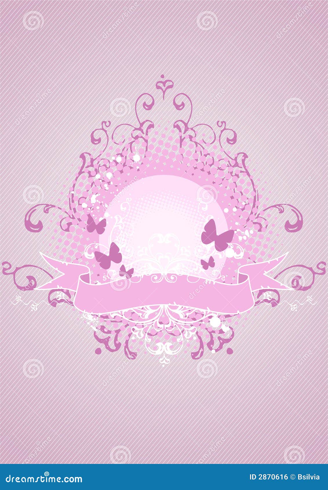 Pink Emblem, Design Element Stock Vector - Illustration of butterfly ...