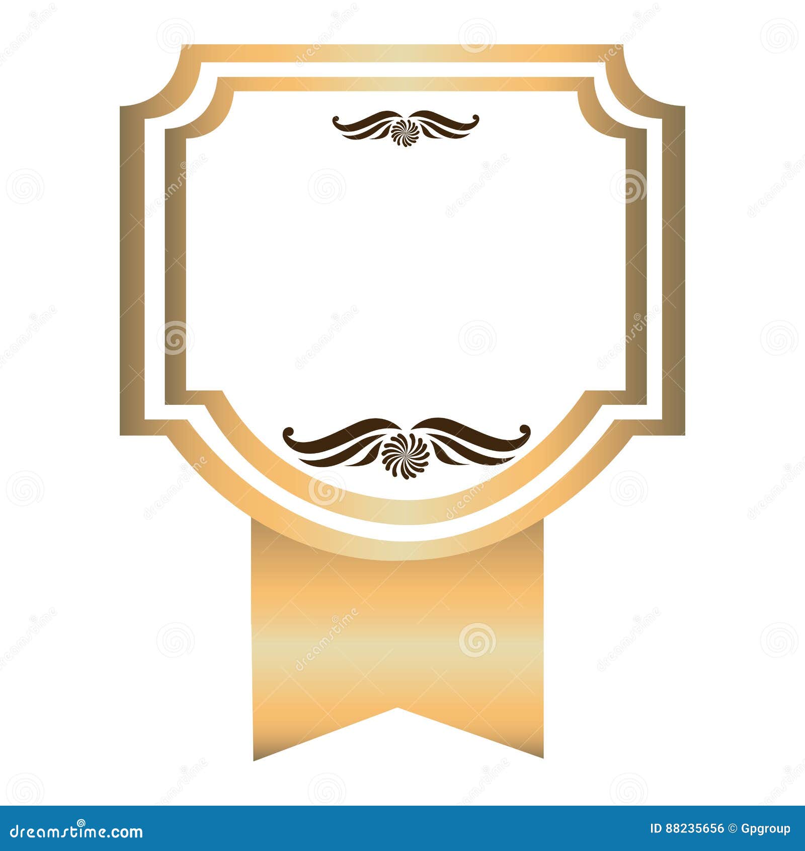 Pink Emblem with Symbols Inside Icon Stock Illustration - Illustration ...