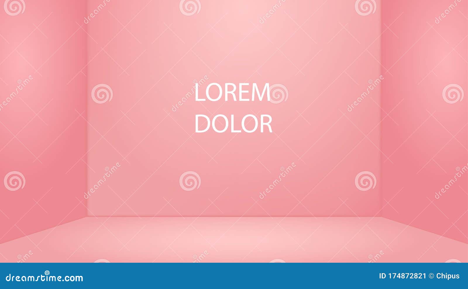 Pink Empty Room Background. Minimalist Design Interior Background Stock ...