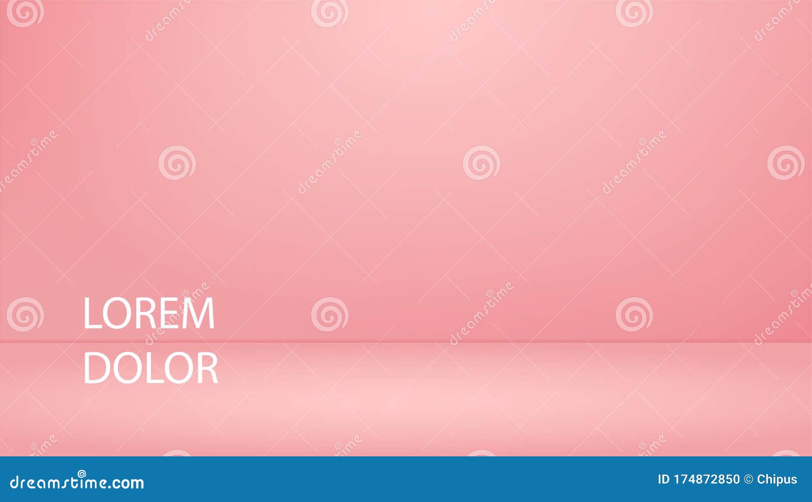 Pink Empty Room Background. Minimalist Design Interior Background Stock ...