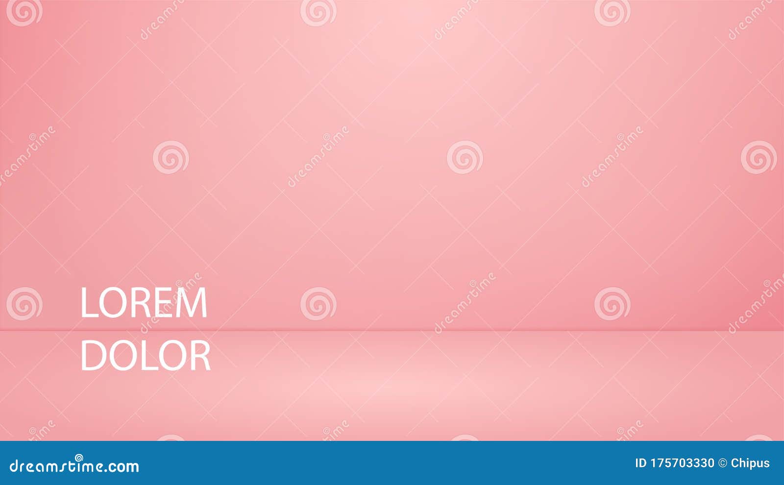 Pink Empty Room Background. Minimalist Design Interior Background Stock ...