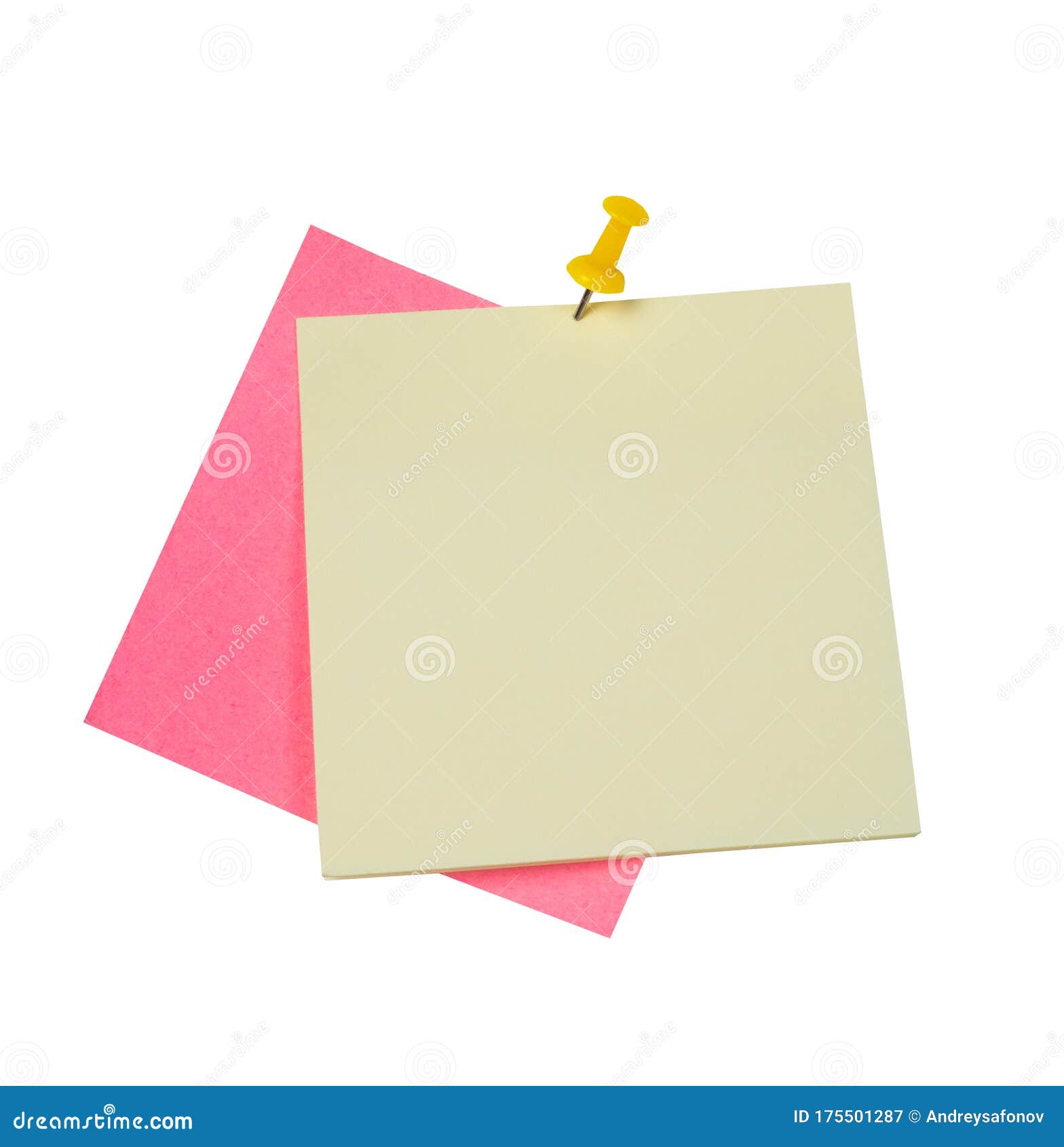 Pink End Yellow Sticker on a White Background Stock Image - Image of ...