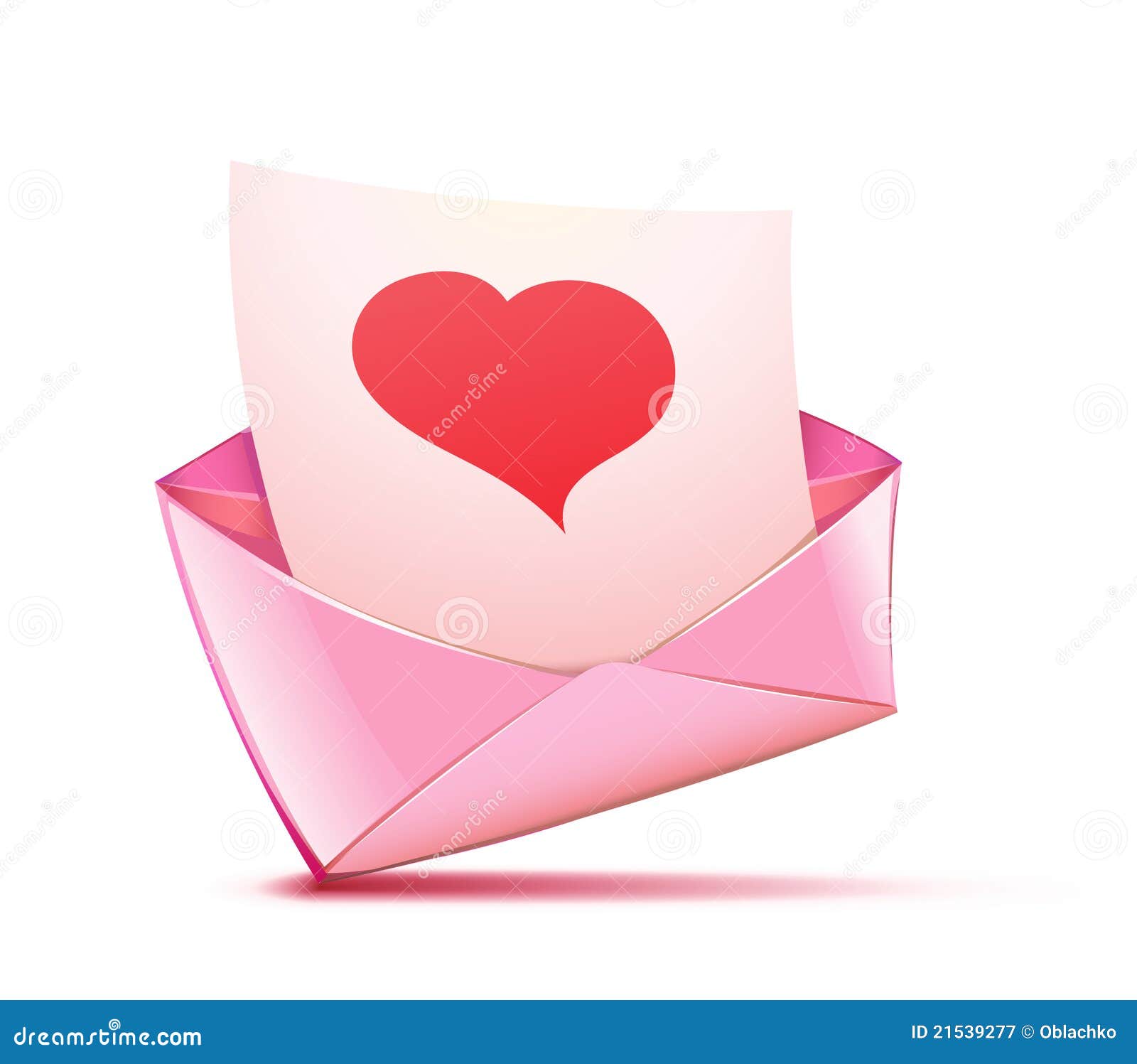 Pink envelope stock vector. Illustration of bright, celebrate - 21539277
