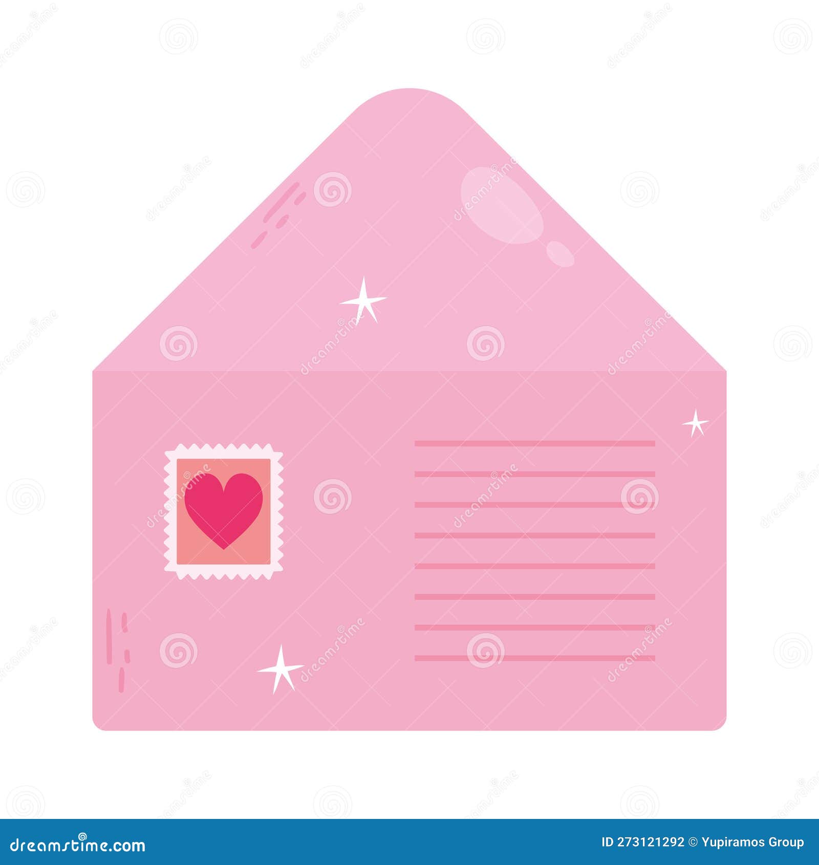 Pink envelope design stock vector. Illustration of love - 273121292