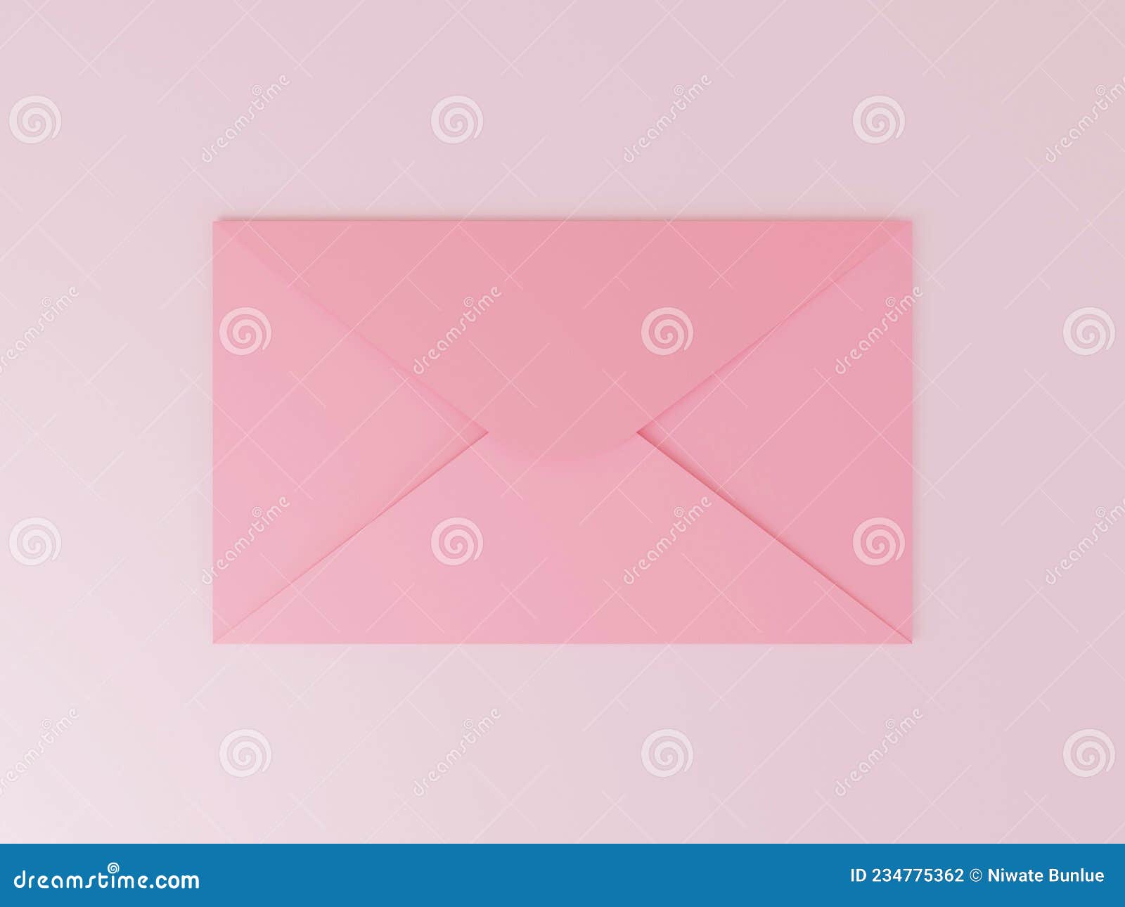 Pink Envelope for Graphic on Pink Background Stock Illustration ...