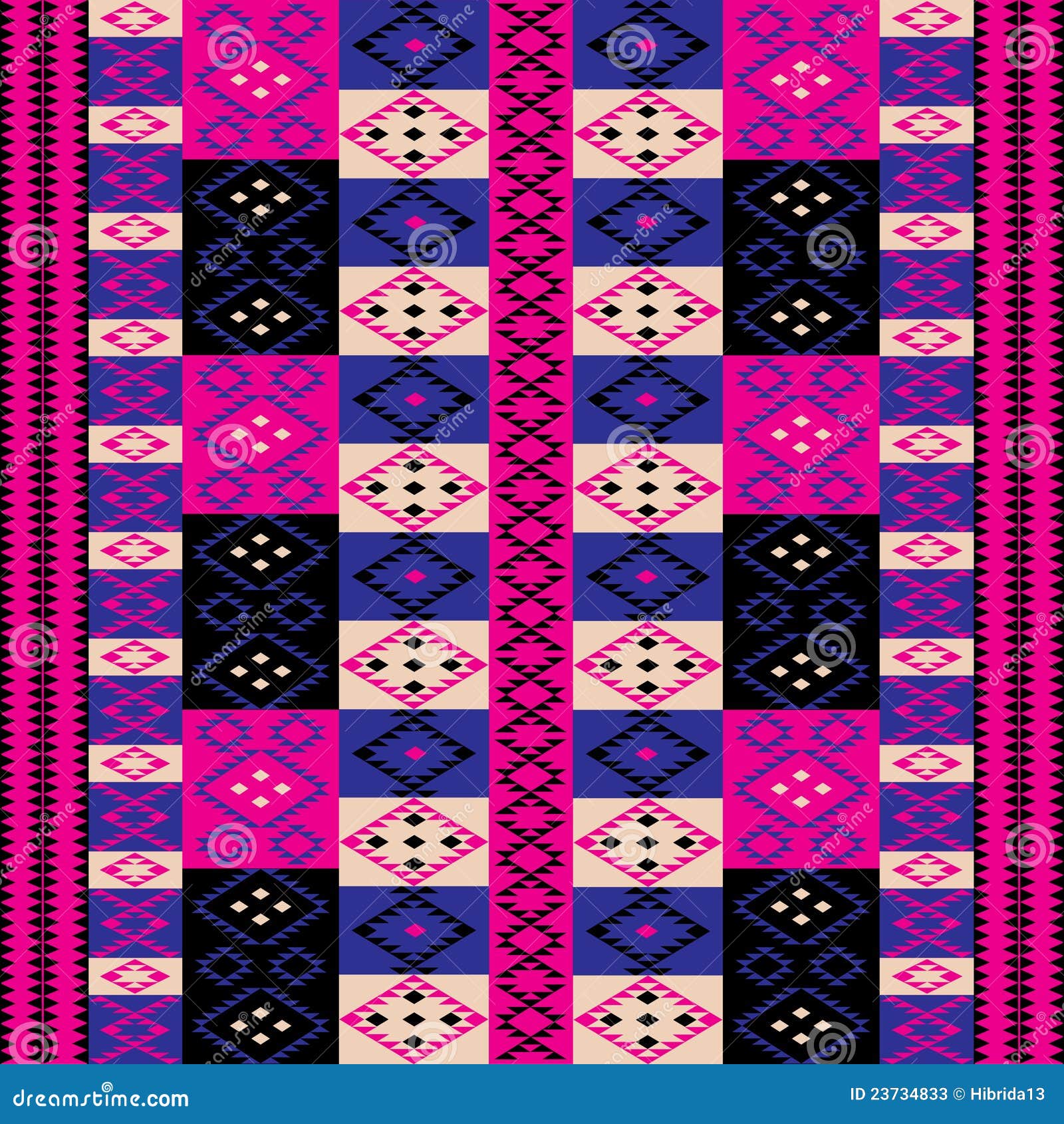 Pink ethnic motifs stock vector. Illustration of decorative - 23734833