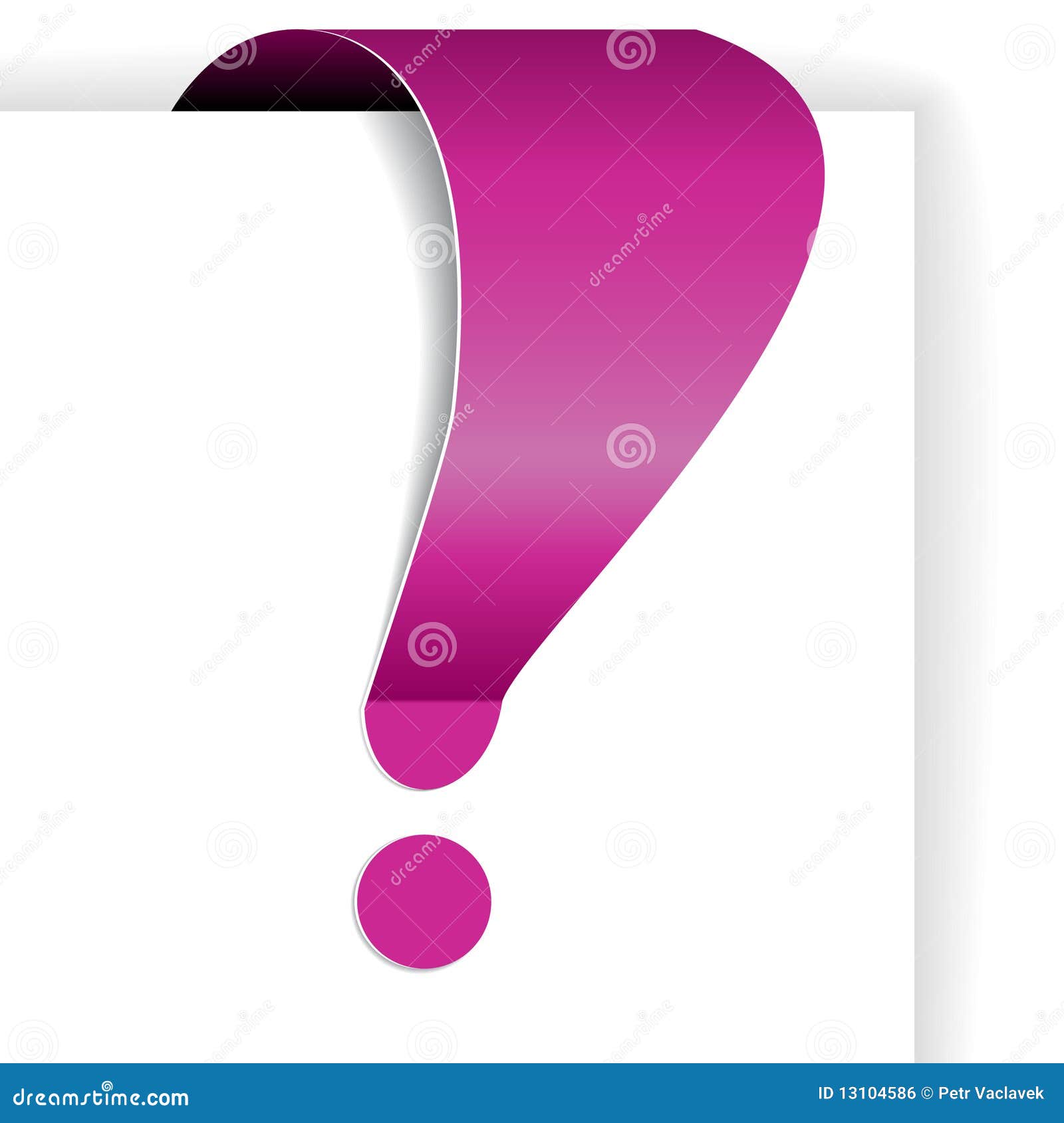 Pink Exclamation Mark - Tag for Important Items Stock Vector ...
