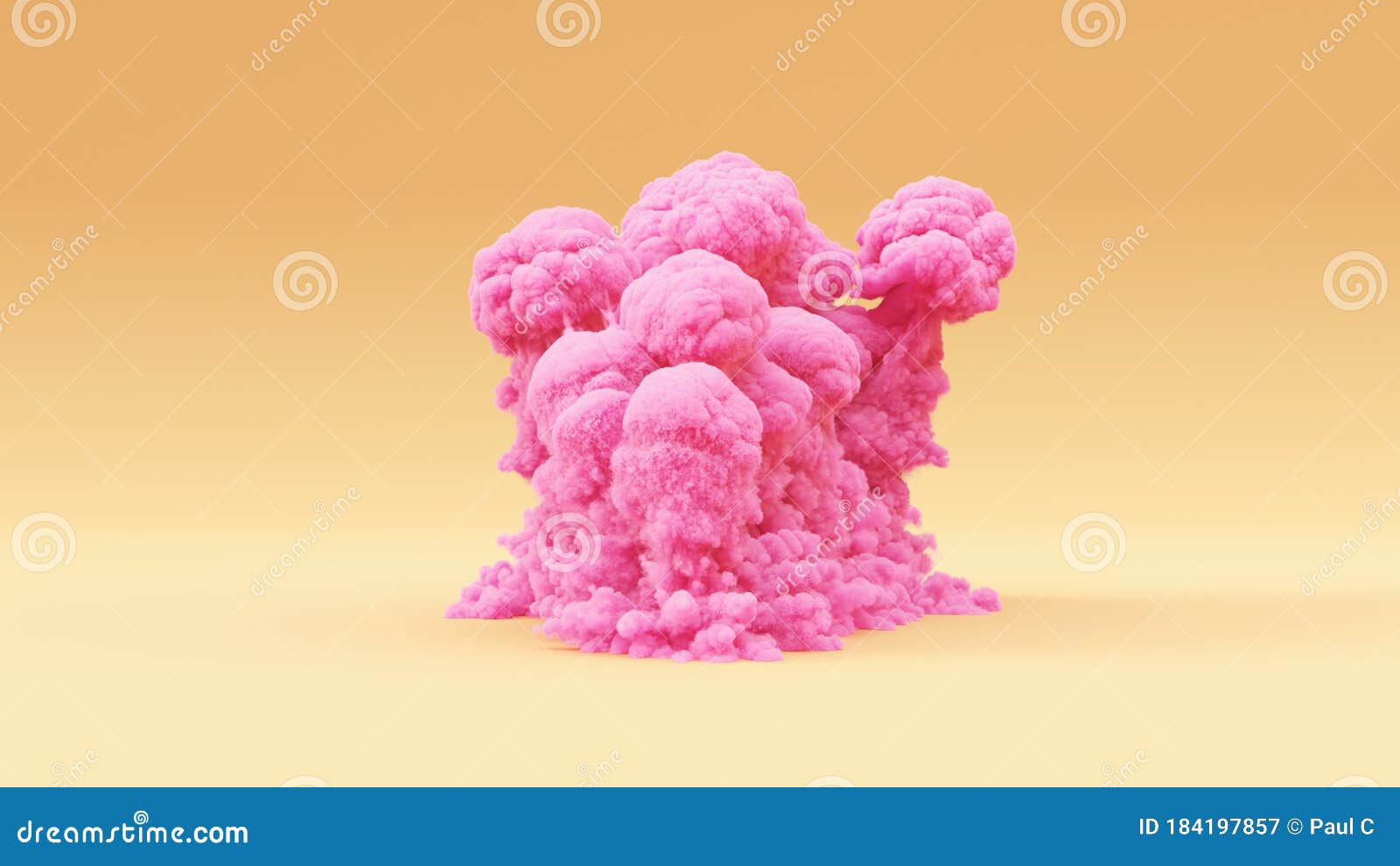 Pink Explosion Large Warm Cream Background Stock Illustration ...