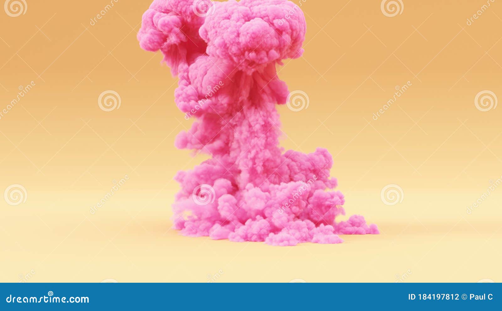Pink Explosion Large Warm Cream Background Stock Illustration ...