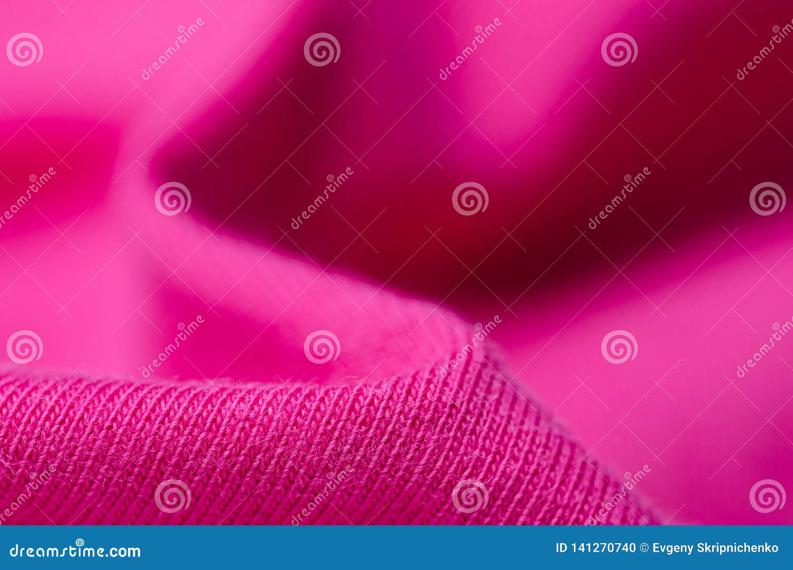 Pink Fabric Texture Material Textile Stock Photo - Image of macro ...