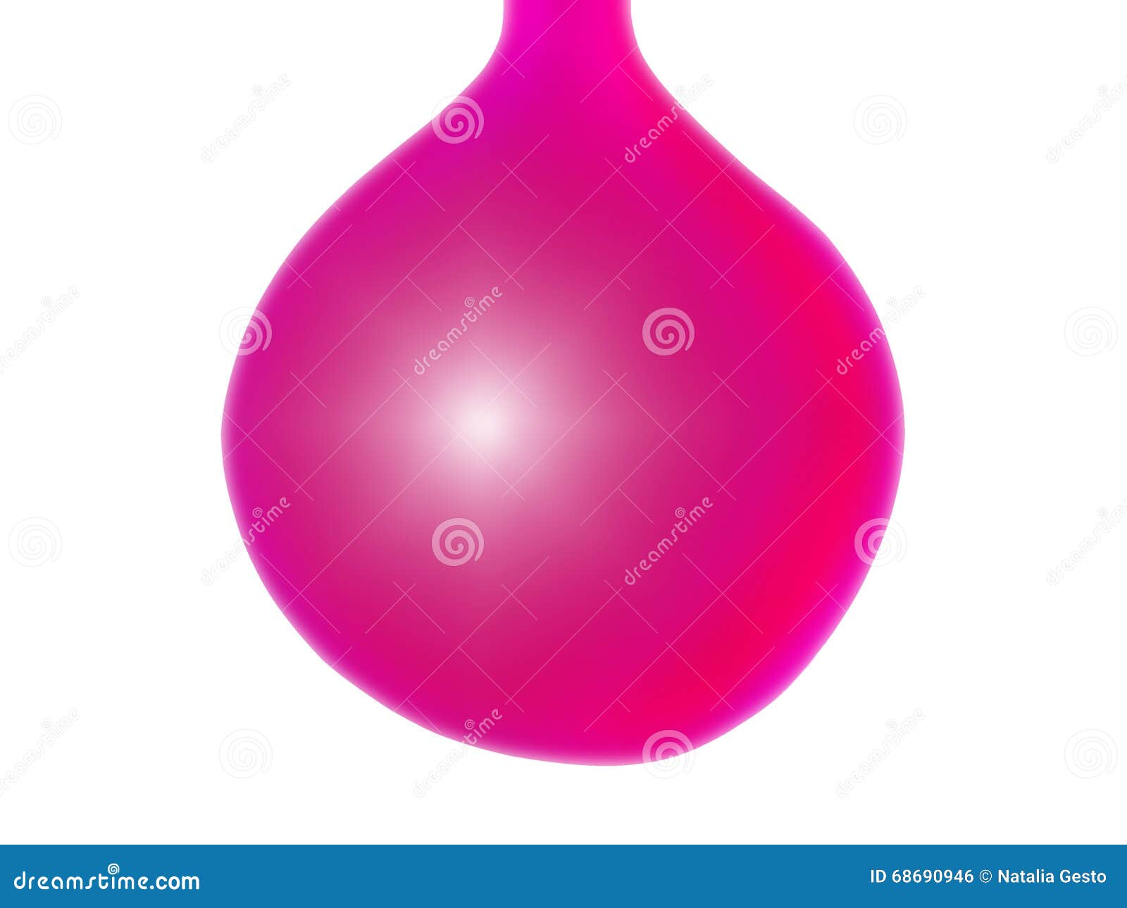 Pink Falling Drop Close Up Abstract Background Isolated on White Stock ...