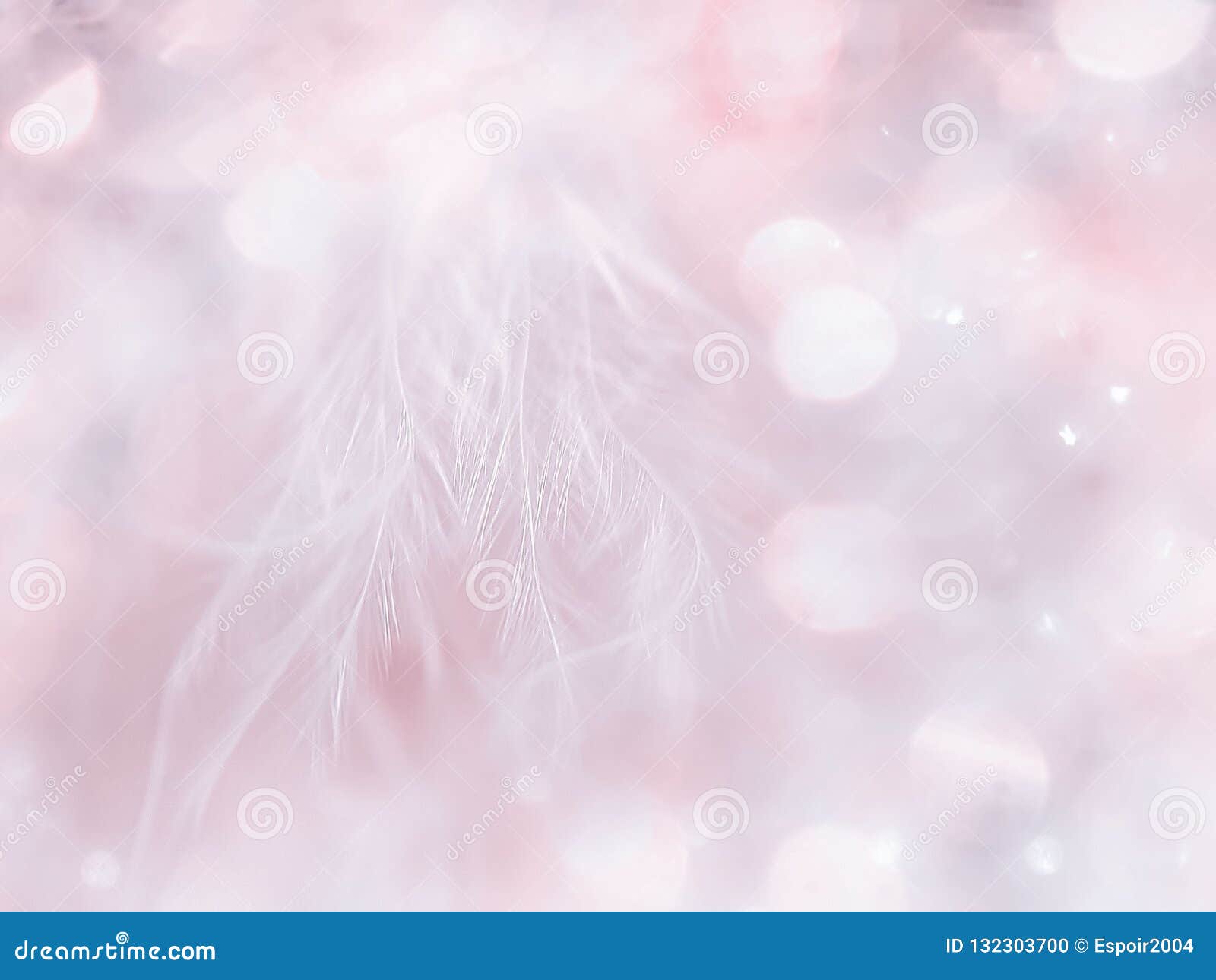 Pink Feather Pattern Texture Background with Bokeh Stock Photo - Image ...