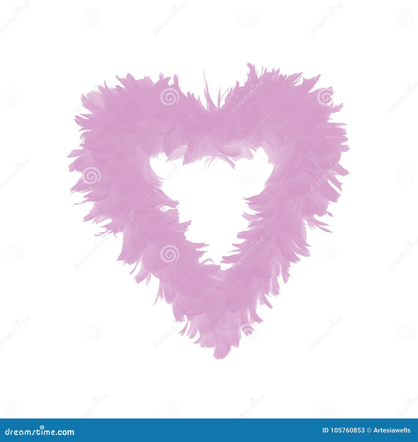 Feather heart stock image. Image of pink, conceptual - 105760853