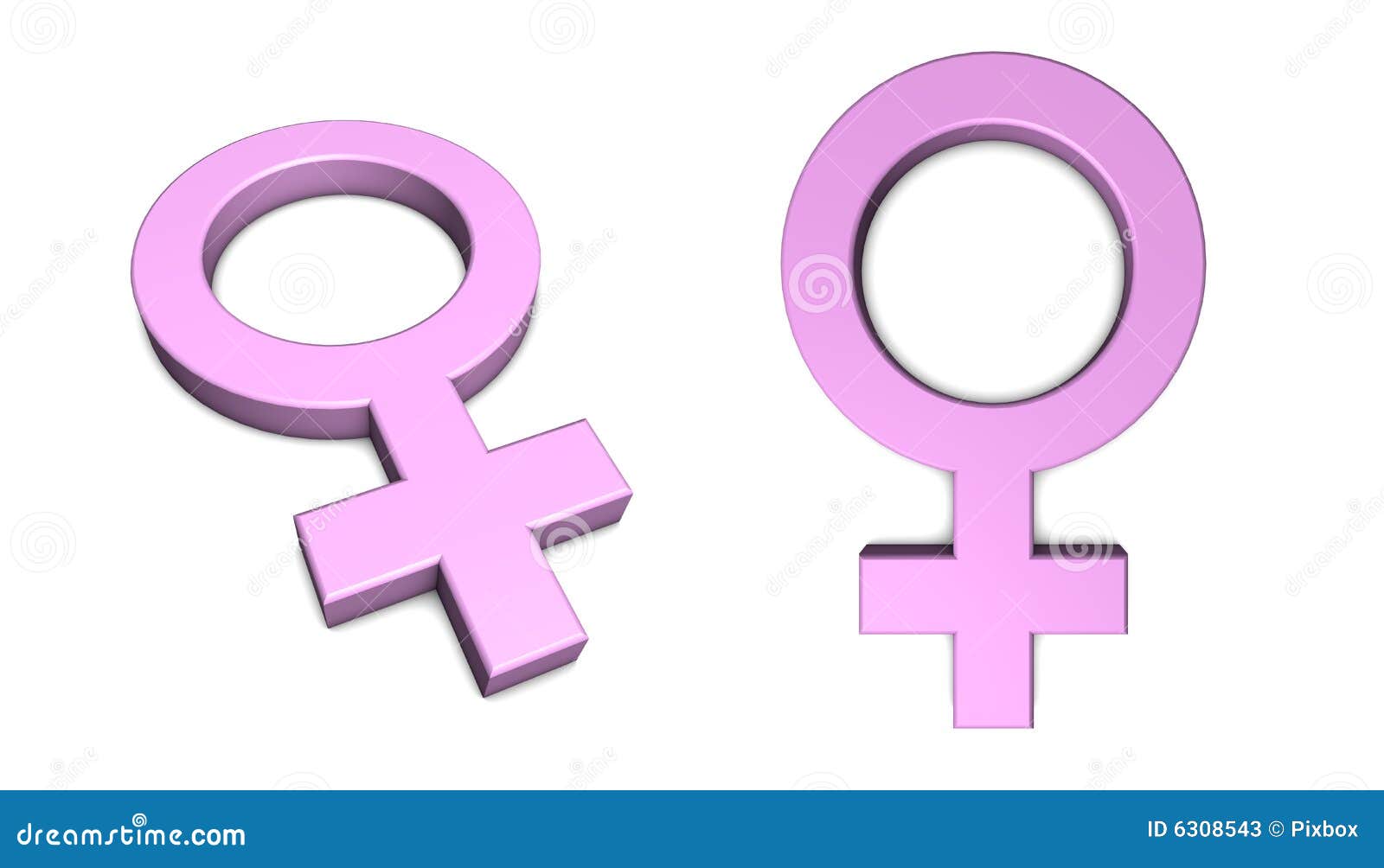 Pink Female Symbol on White Stock Illustration - Illustration of symbol ...