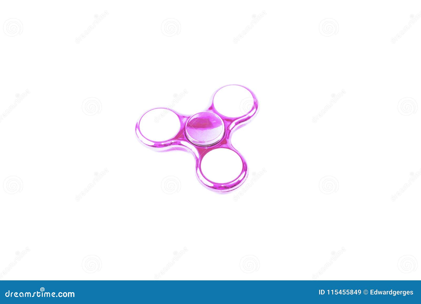 Pink Fidget Spinner stock image. Image of hobby, focus - 115455849