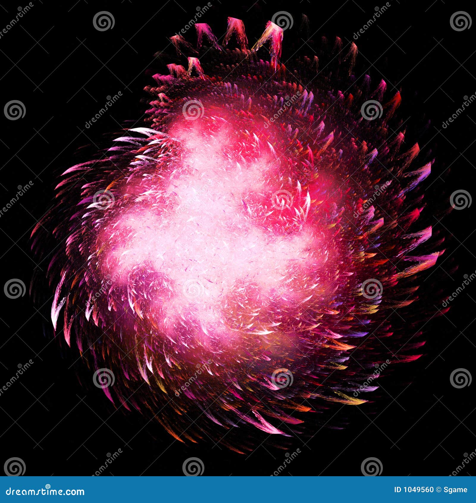 Pink fireworks stock illustration. Illustration of flame - 1049560