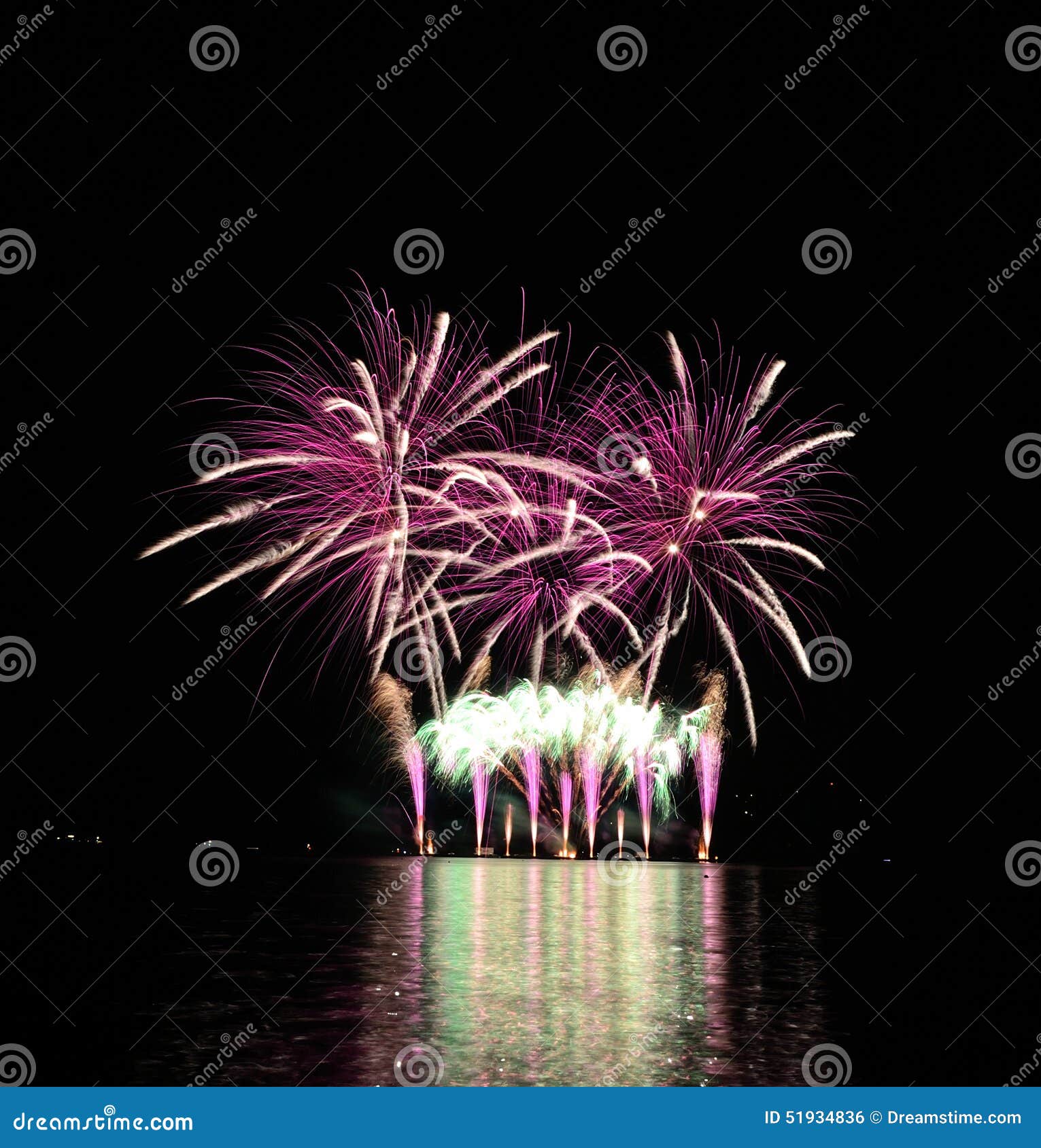 Pink Fireworks Stock Photo | CartoonDealer.com #51934836