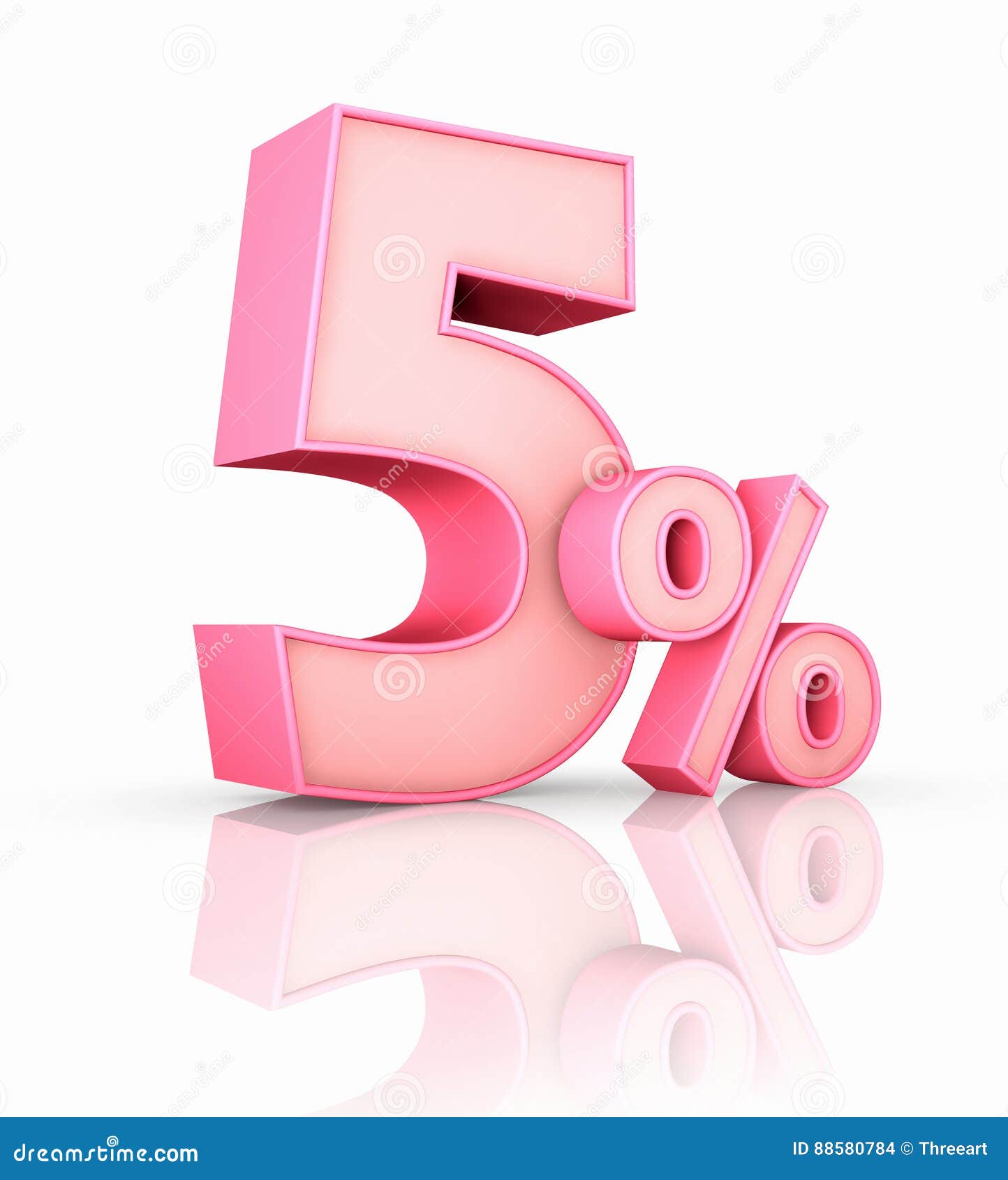 Pink Five Percent stock illustration. Illustration of sellout - 88580784