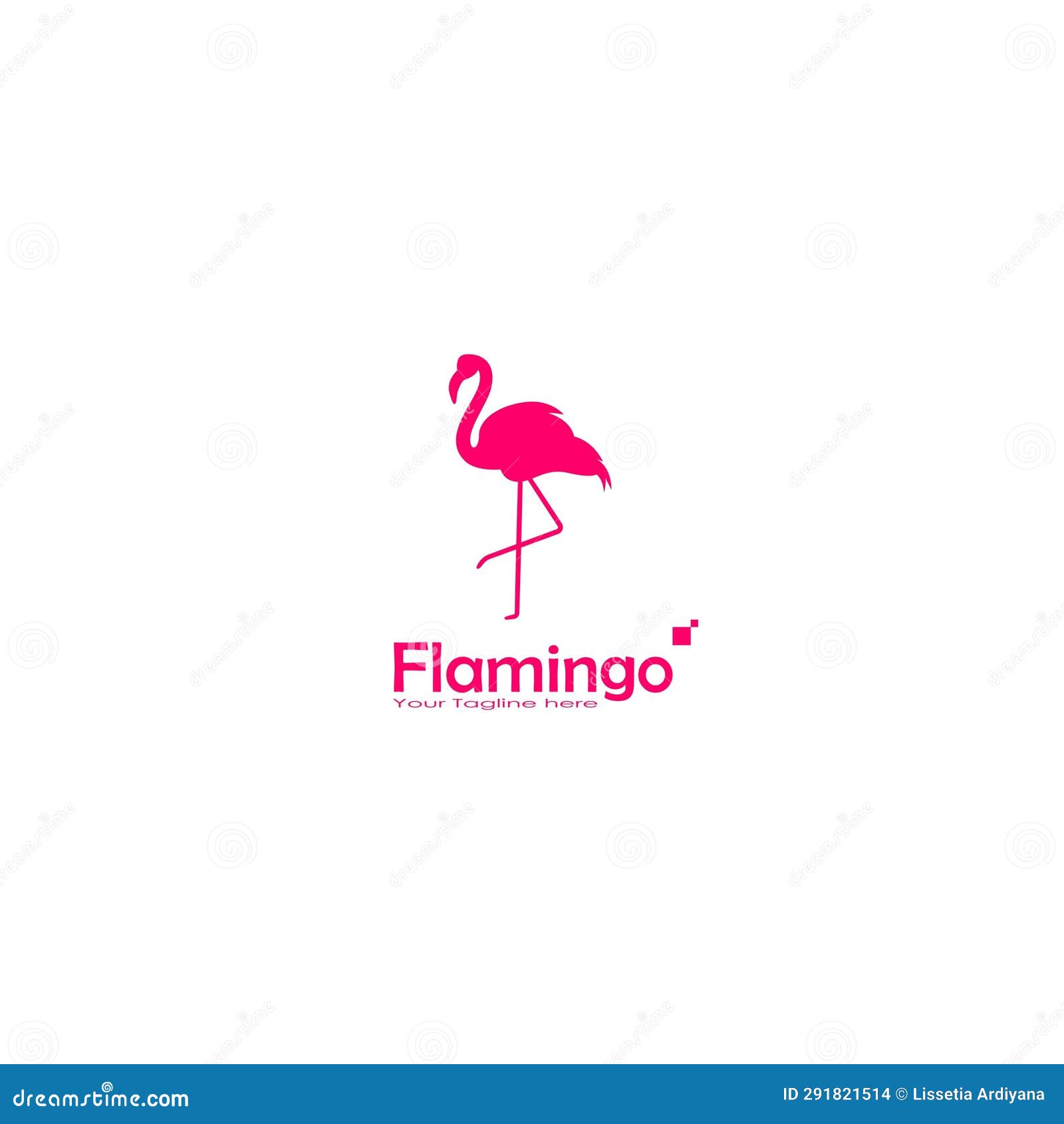 Pink Flamingo Logo Vector Graphics Stock Vector - Illustration of icon ...