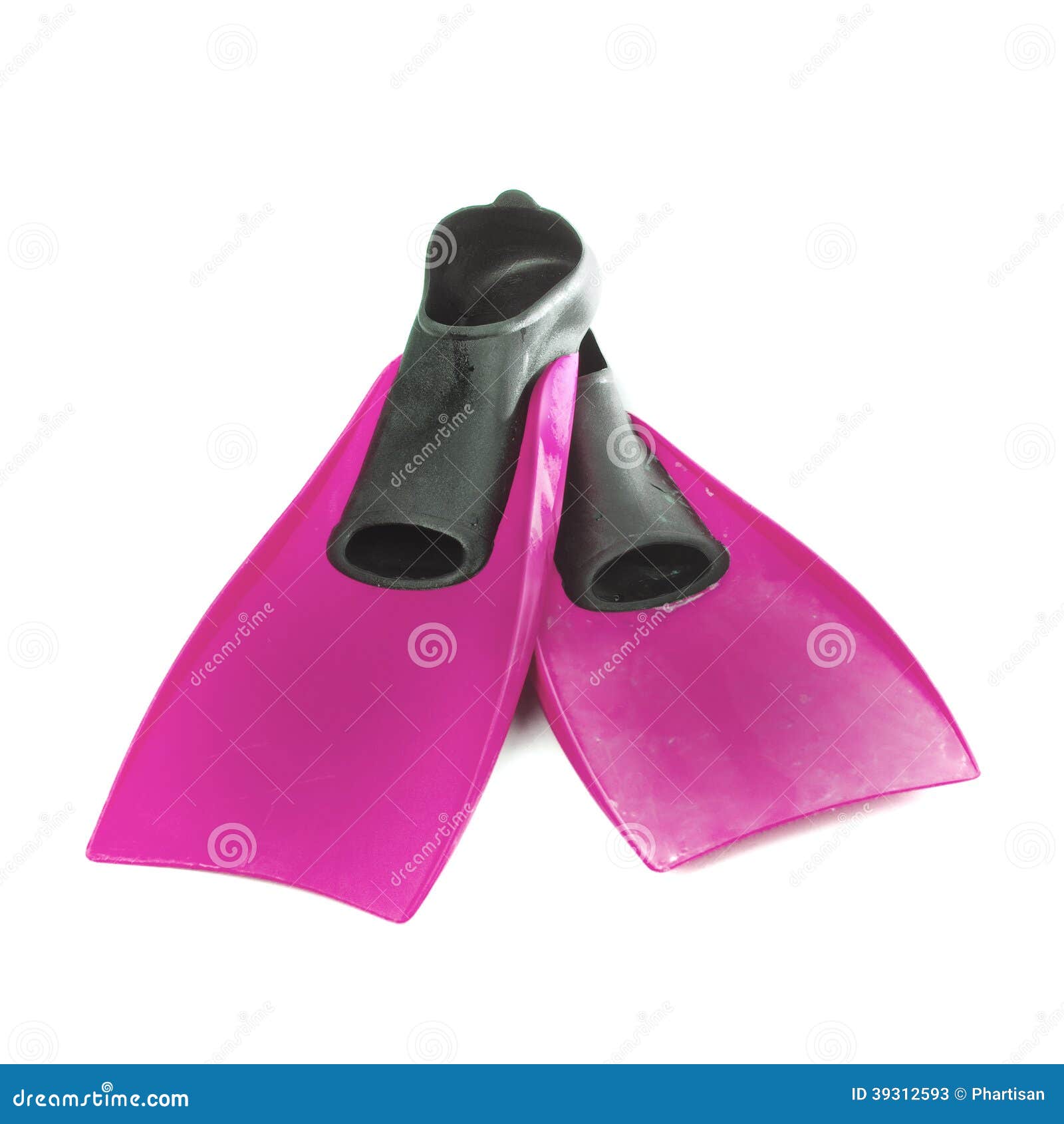 Pink flippers stock image. Image of vacation, female - 39312593