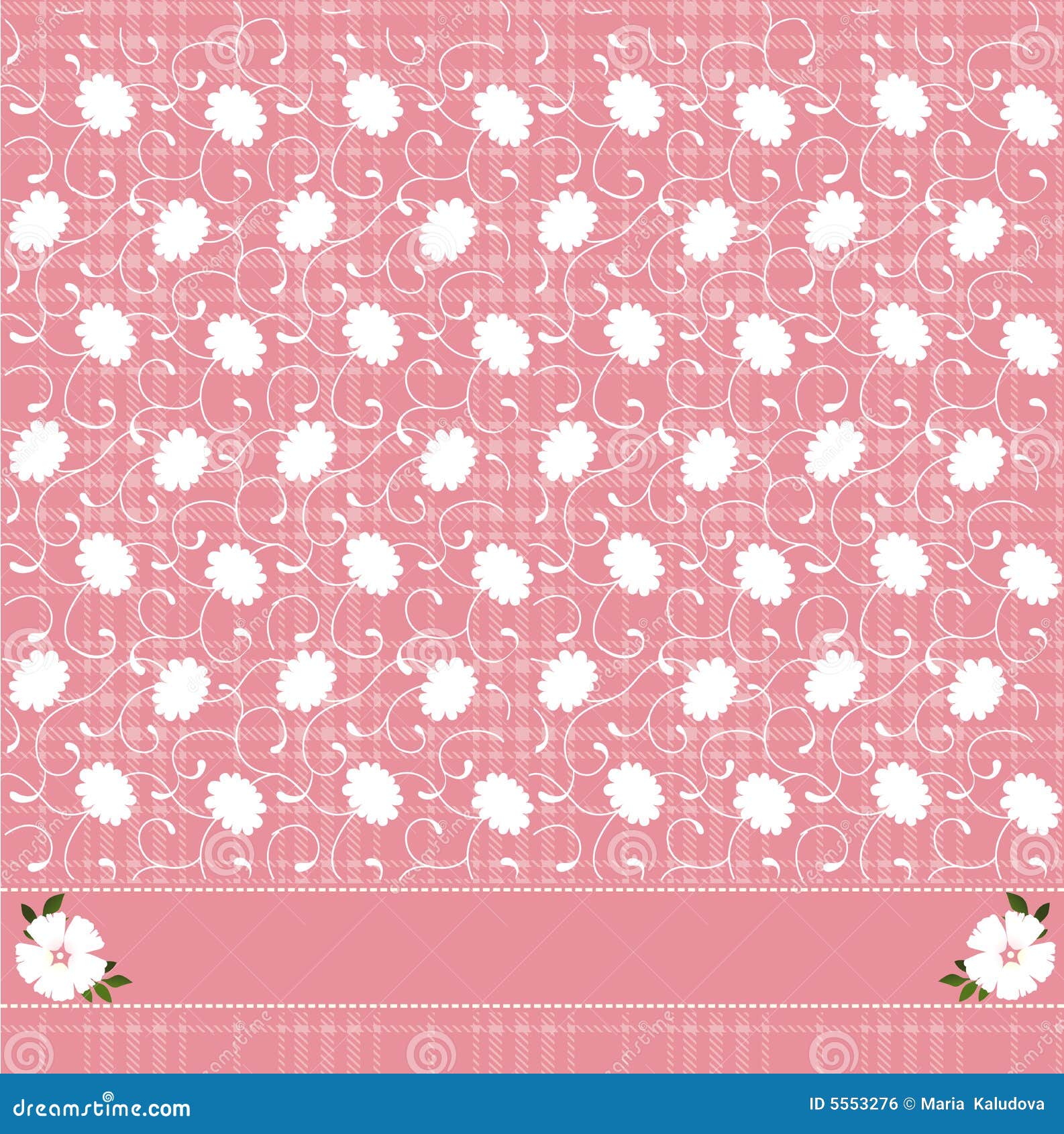 Pink floral pattern stock vector. Illustration of floral - 5553276