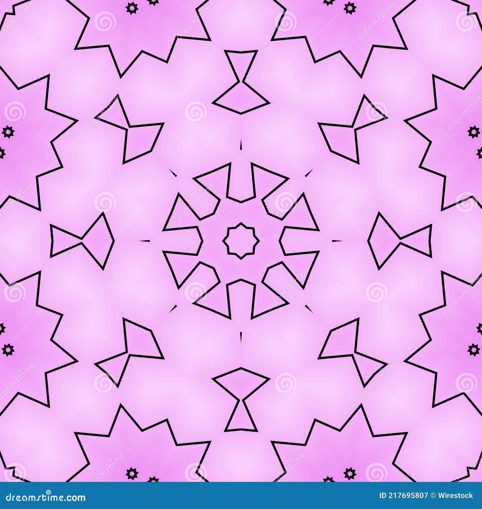 Pink Floral Pattern Design. Stock Illustration - Illustration of decor ...