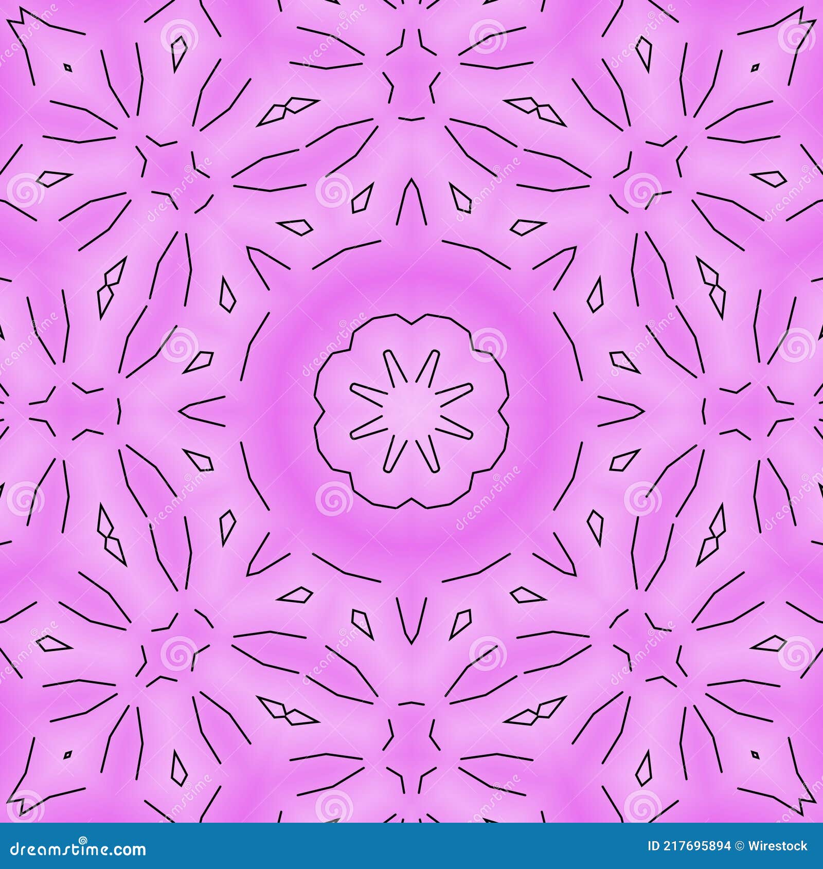 Pink Floral Pattern Design. Stock Illustration - Illustration of asian ...