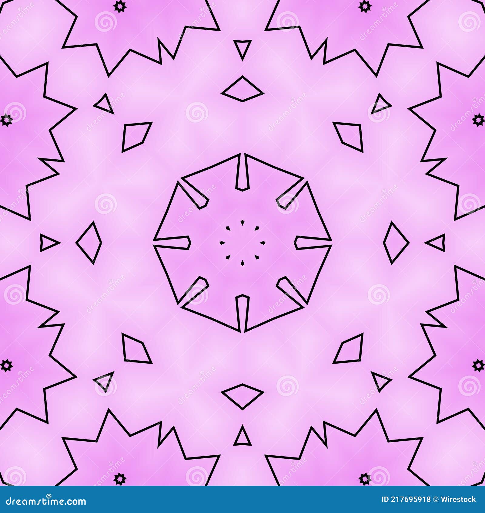 Pink Floral Pattern Design. Stock Illustration - Illustration of ...