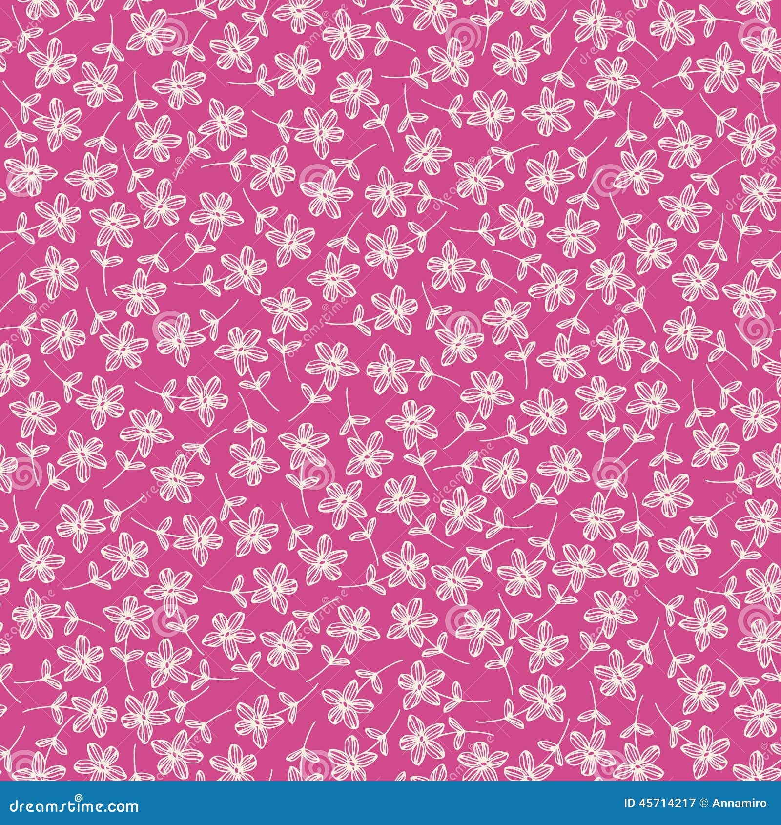 Pink floral pattern stock vector. Illustration of design - 45714217