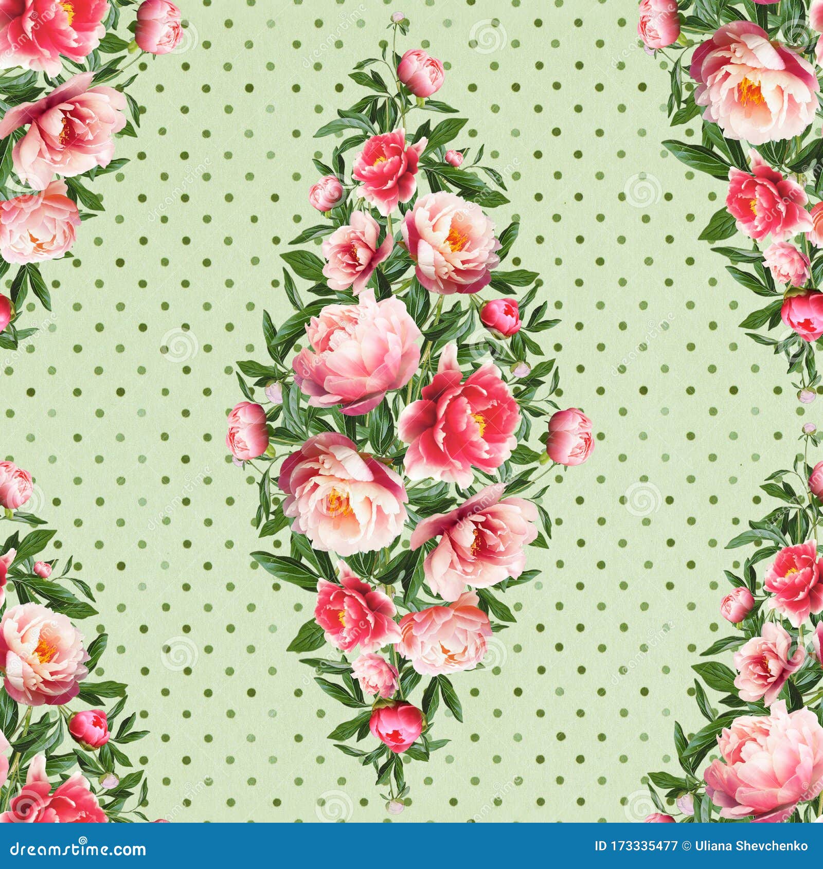 Pink Floral Pattern on a White Background Stock Image - Image of ...