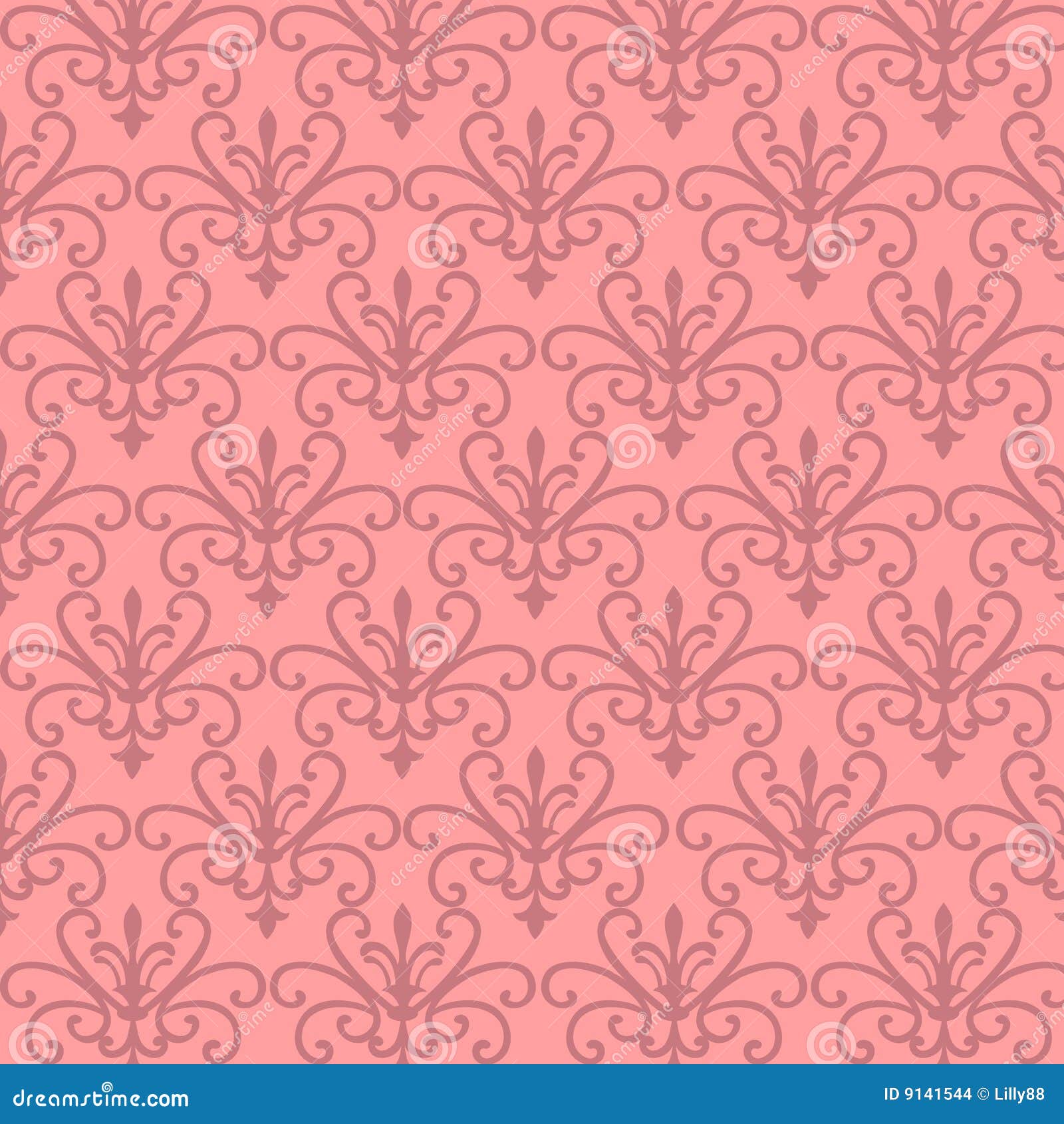 Pink Floral Patterns stock illustration. Illustration of four - 9141544