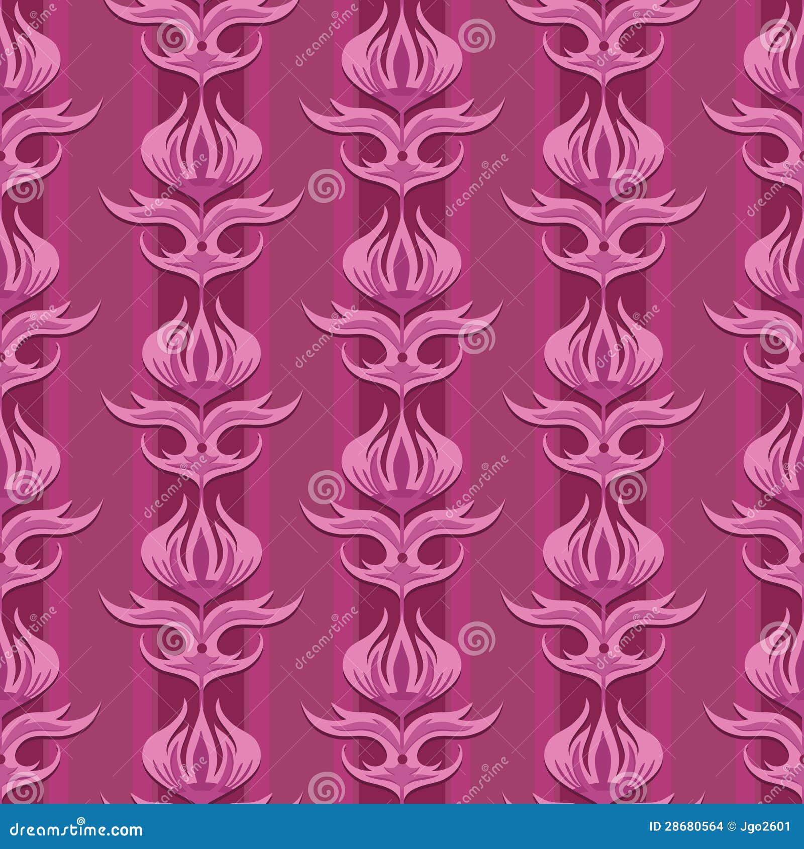 Pink Floral Seamless Background Stock Vector - Illustration of greeting ...