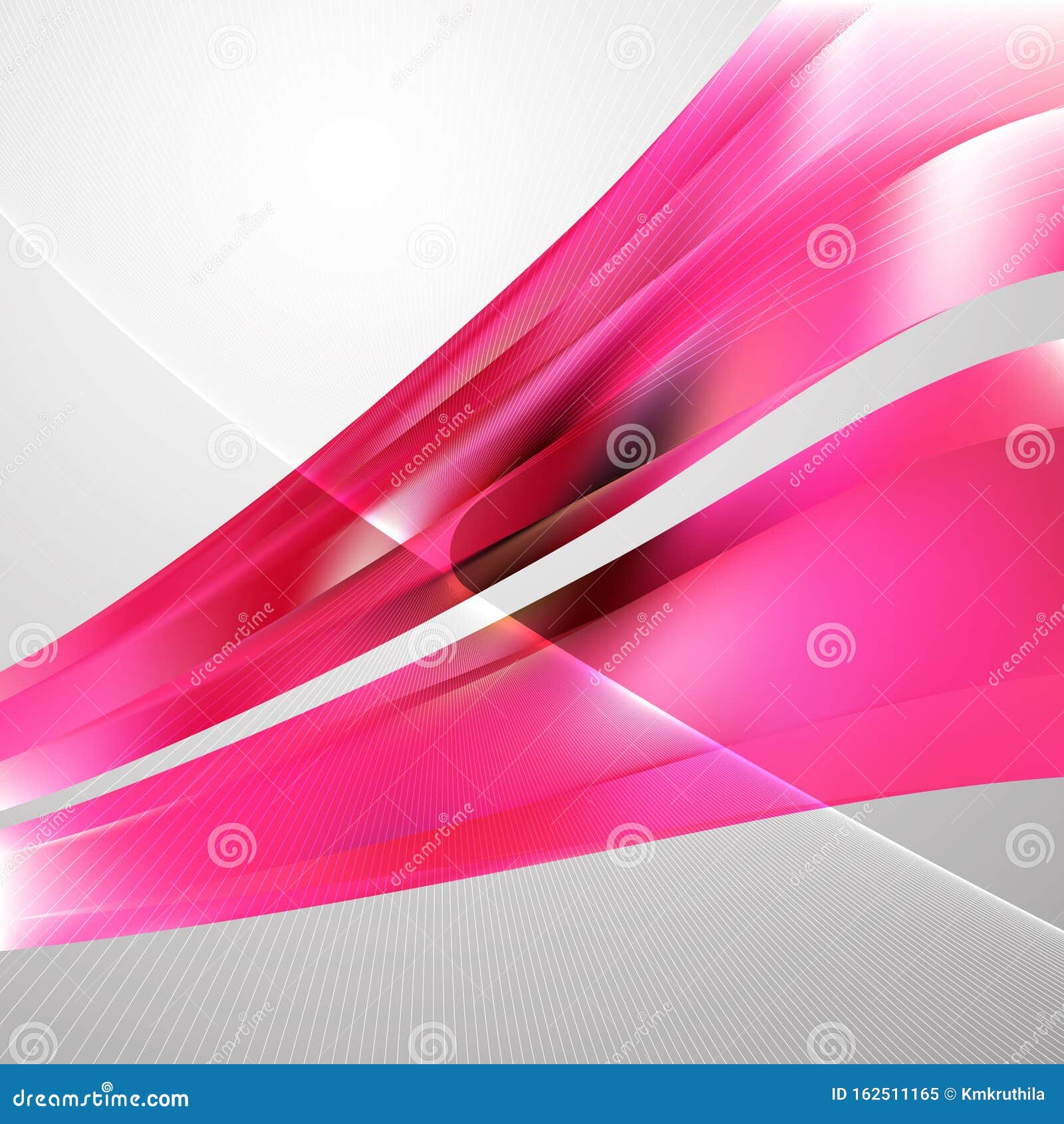 Pink Flow Curves Background Vector Image Stock Vector - Illustration of ...