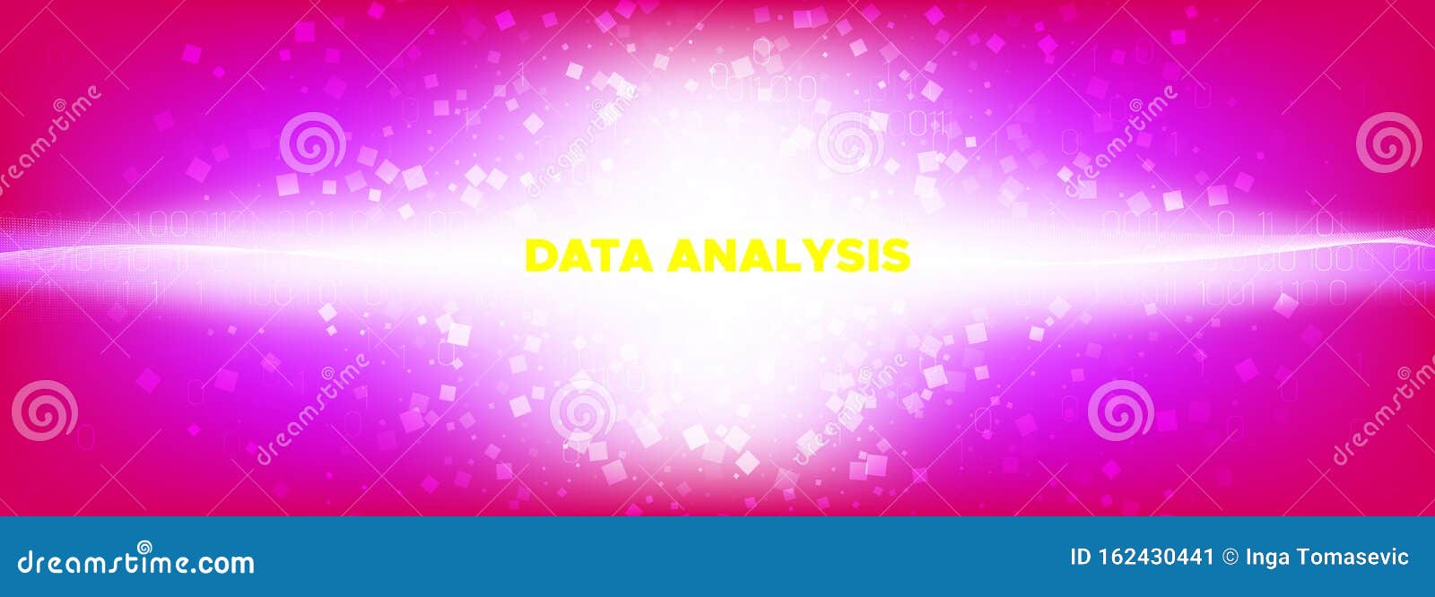 Glow Binary Background. Matrix Codes. White Cartoon Vector ...