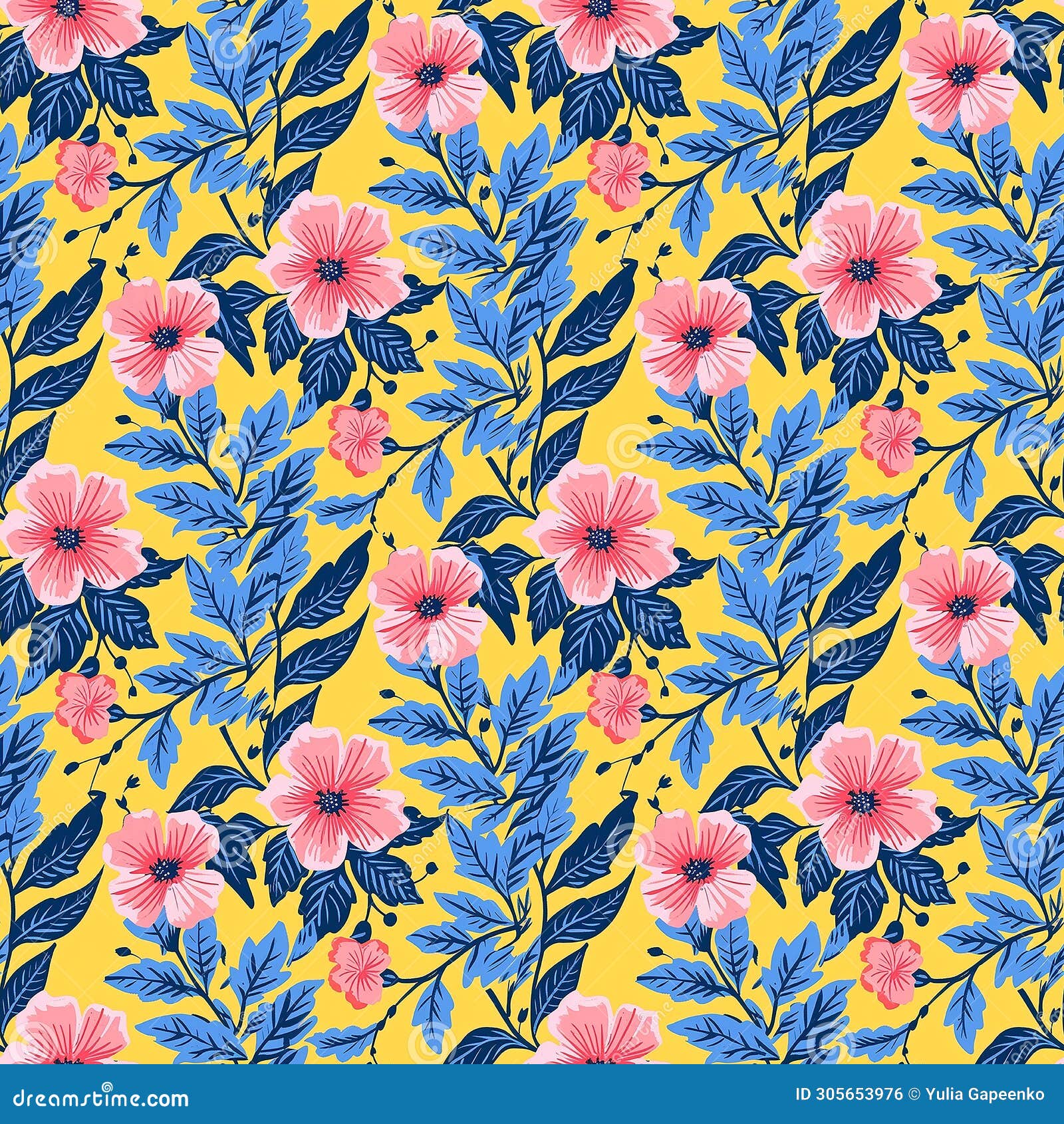 Yellow Red Flowering Trees