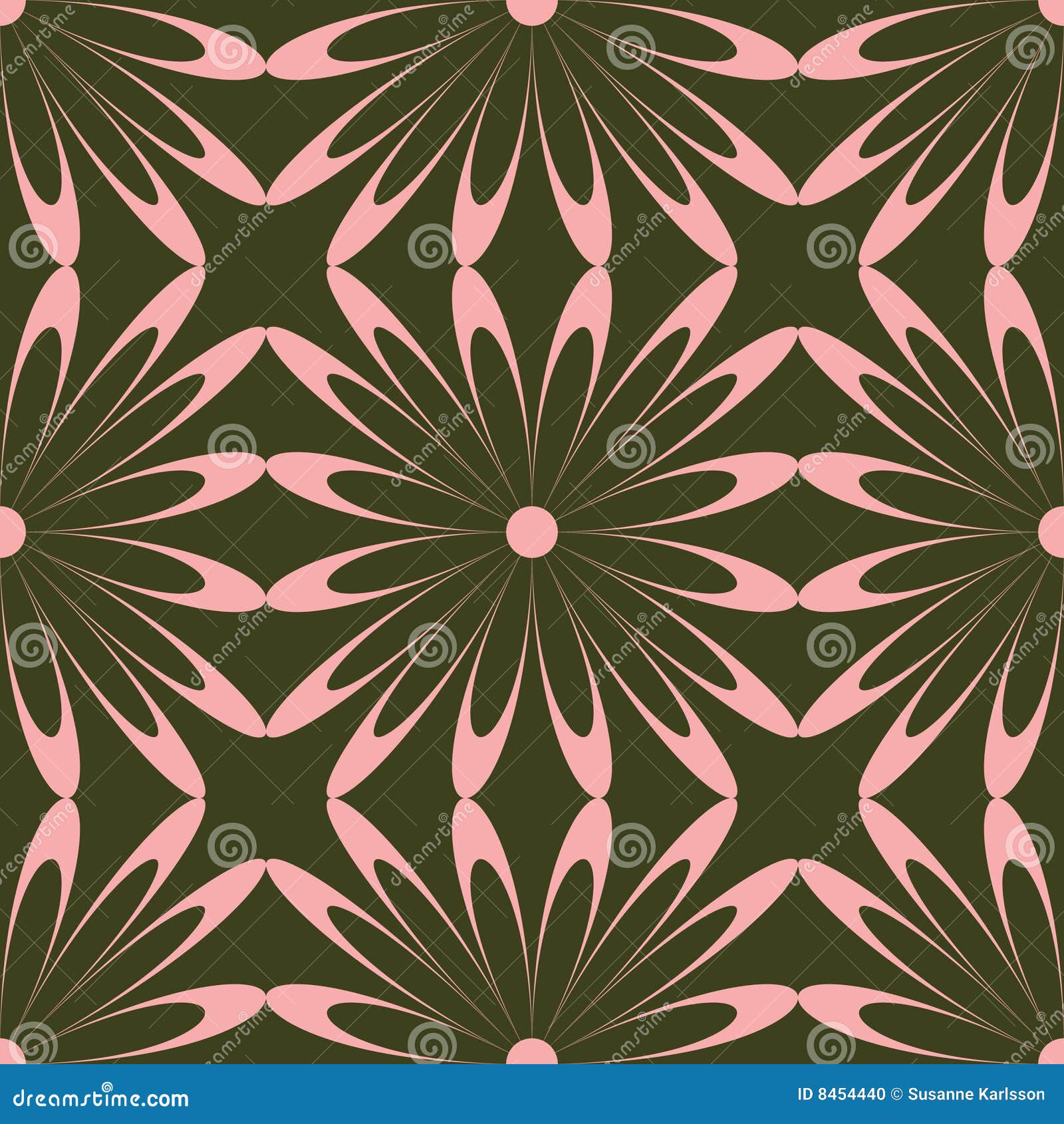 Pink flower pattern stock vector. Illustration of floral - 8454440