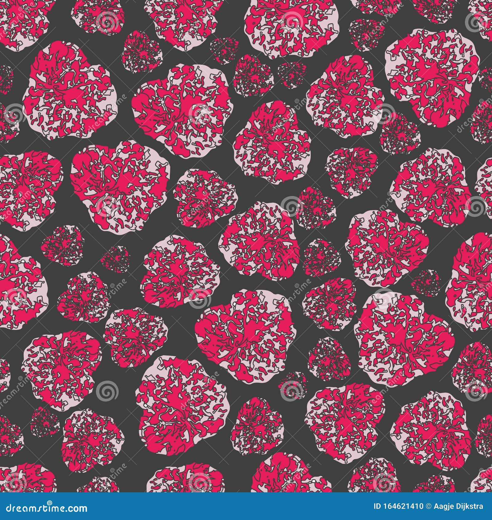 Pink Flower Texture Seamless Pattern Print Background Design Stock ...