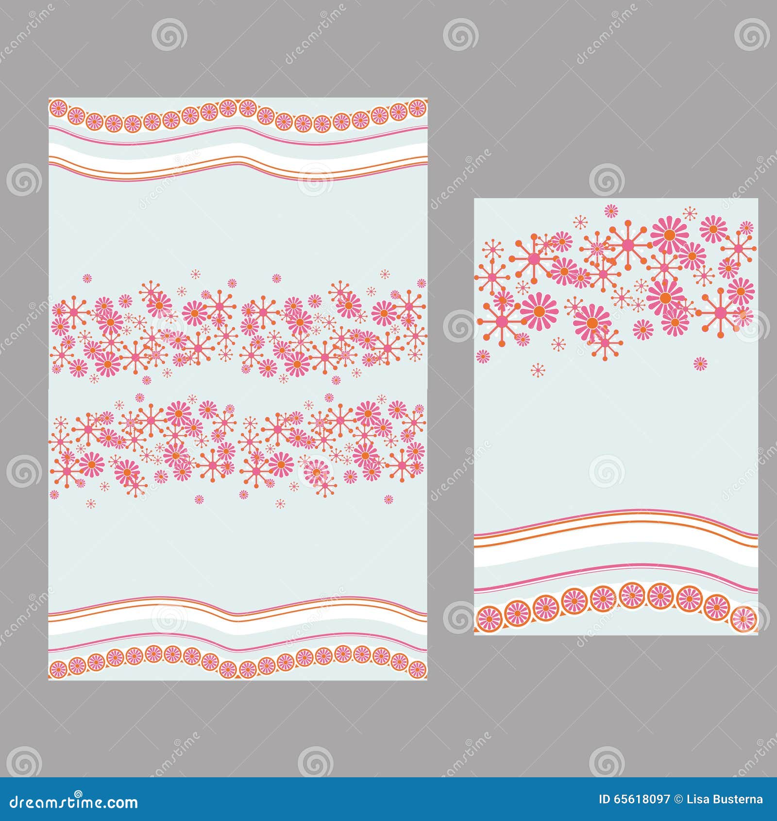 Pink Flower and Wave Pattern for Tablecloth Stock Vector - Illustration ...