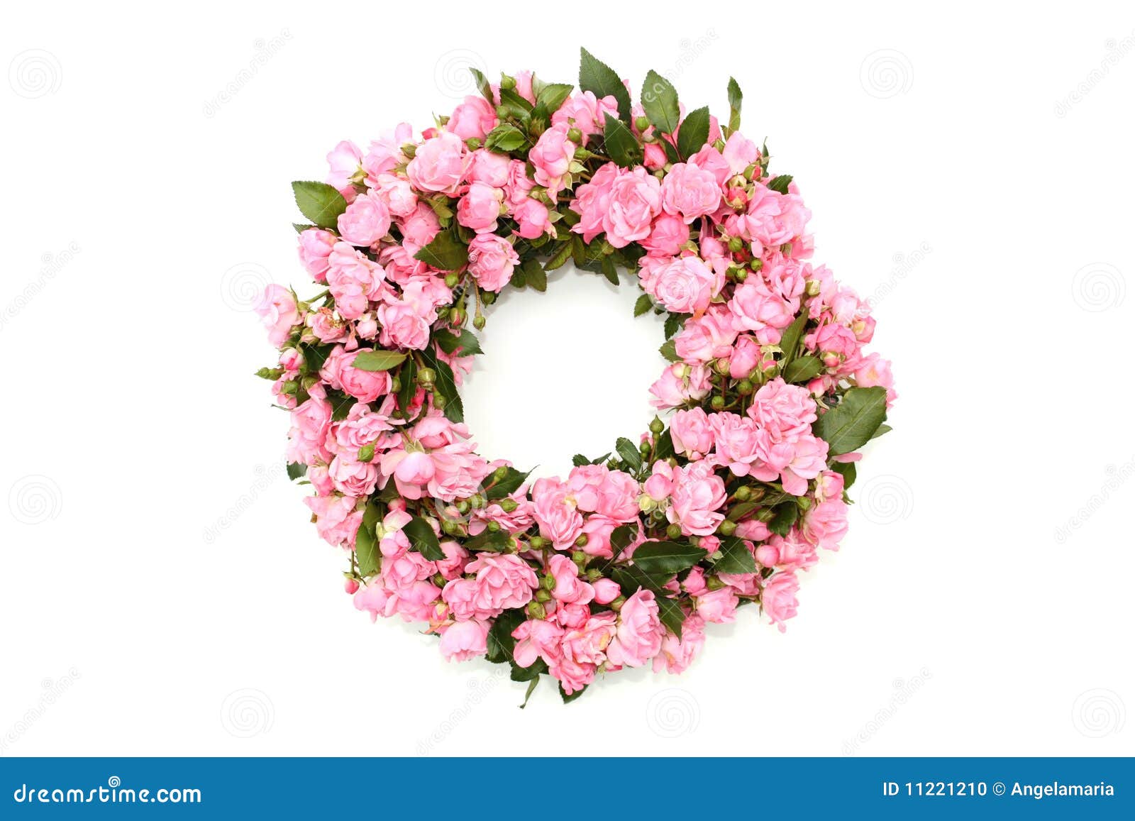 Pink flower wreath stock photo. Image of celebration - 11221210
