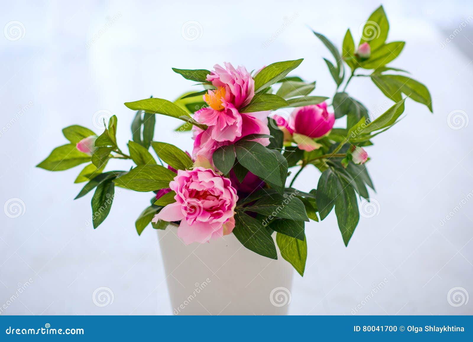 Pink flowers in vase stock photo. Image of fresh, bunch - 80041700