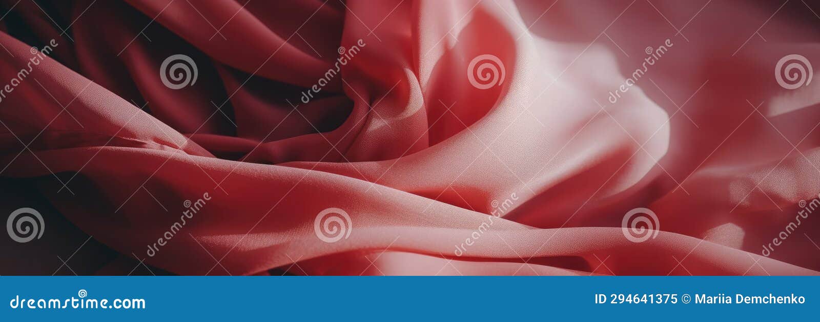 Pink Flowing Chiffon Fabric Background Texture Banner, Textile Header ...